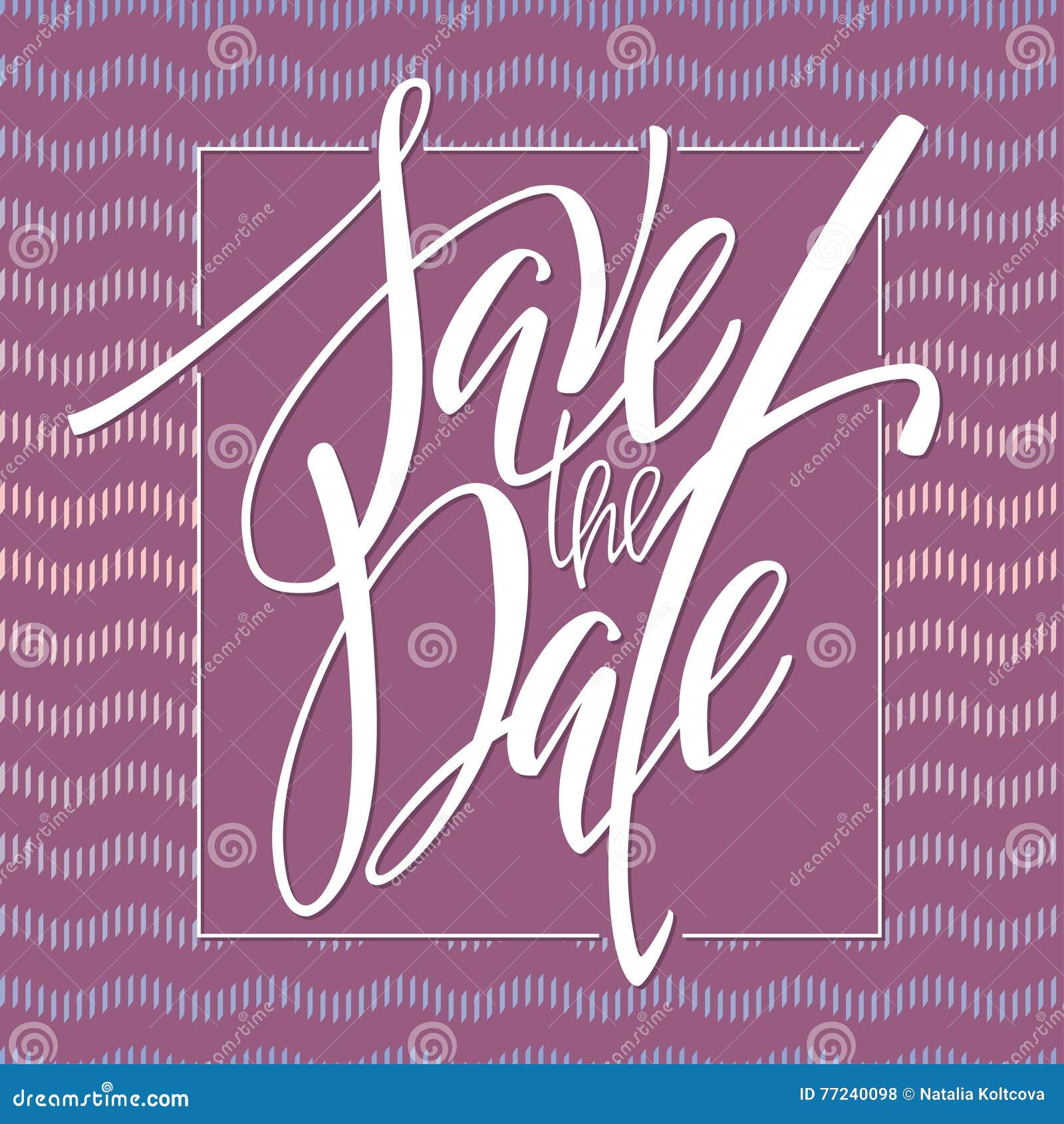 Save the date lettering stock vector. Illustration of handwriting ...