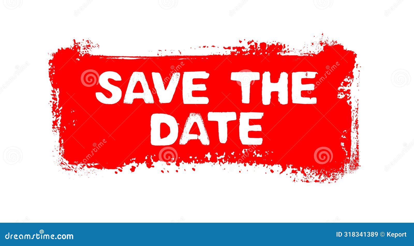 Save the Date - Red Grunge Paintbrush Banner Stock Illustration ... Save the Date - Red Grunge Paintbrush Banner Stock Illustration ...