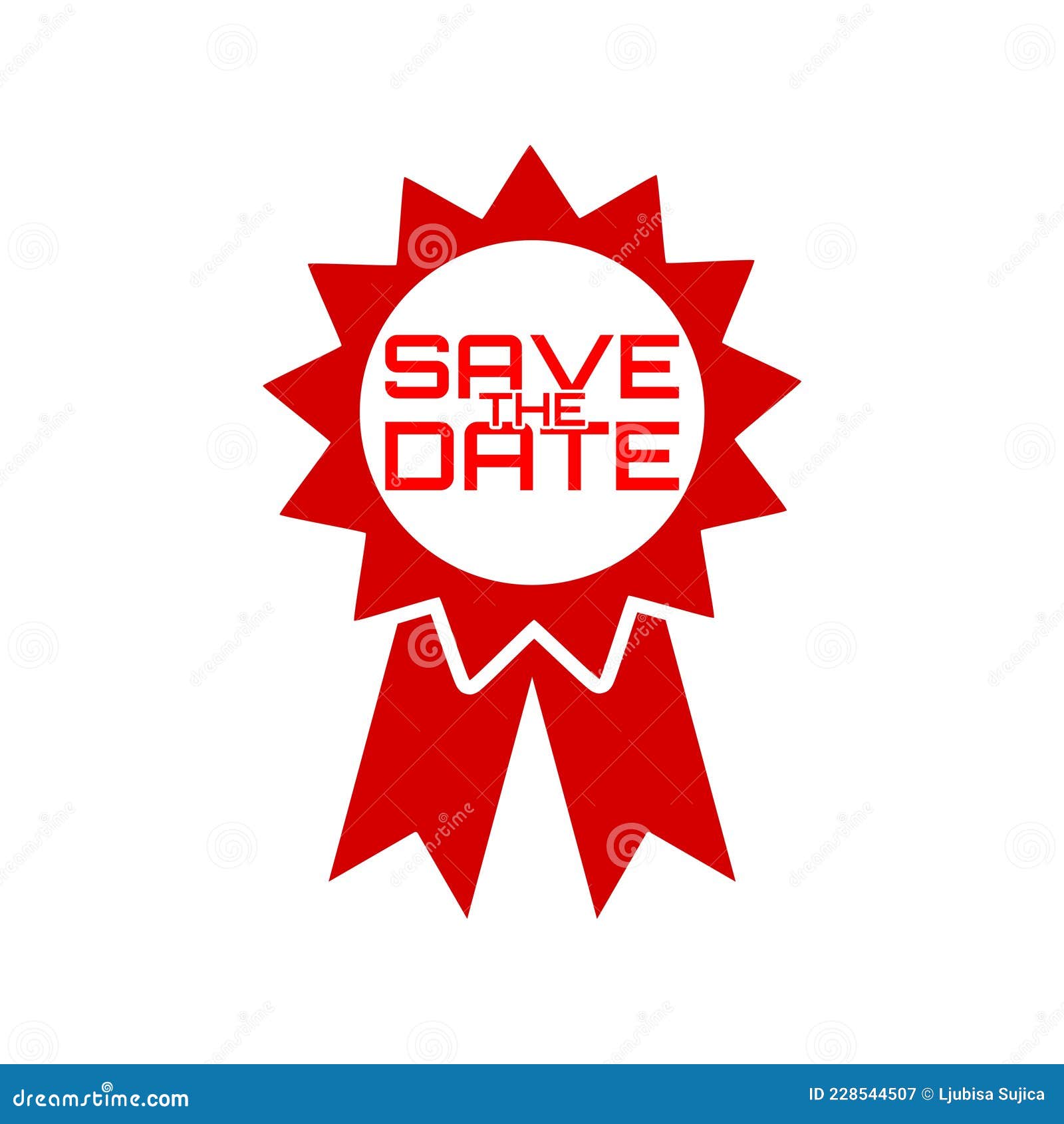 Save the Date Sign Isolated on White Background Stock Vector ...
