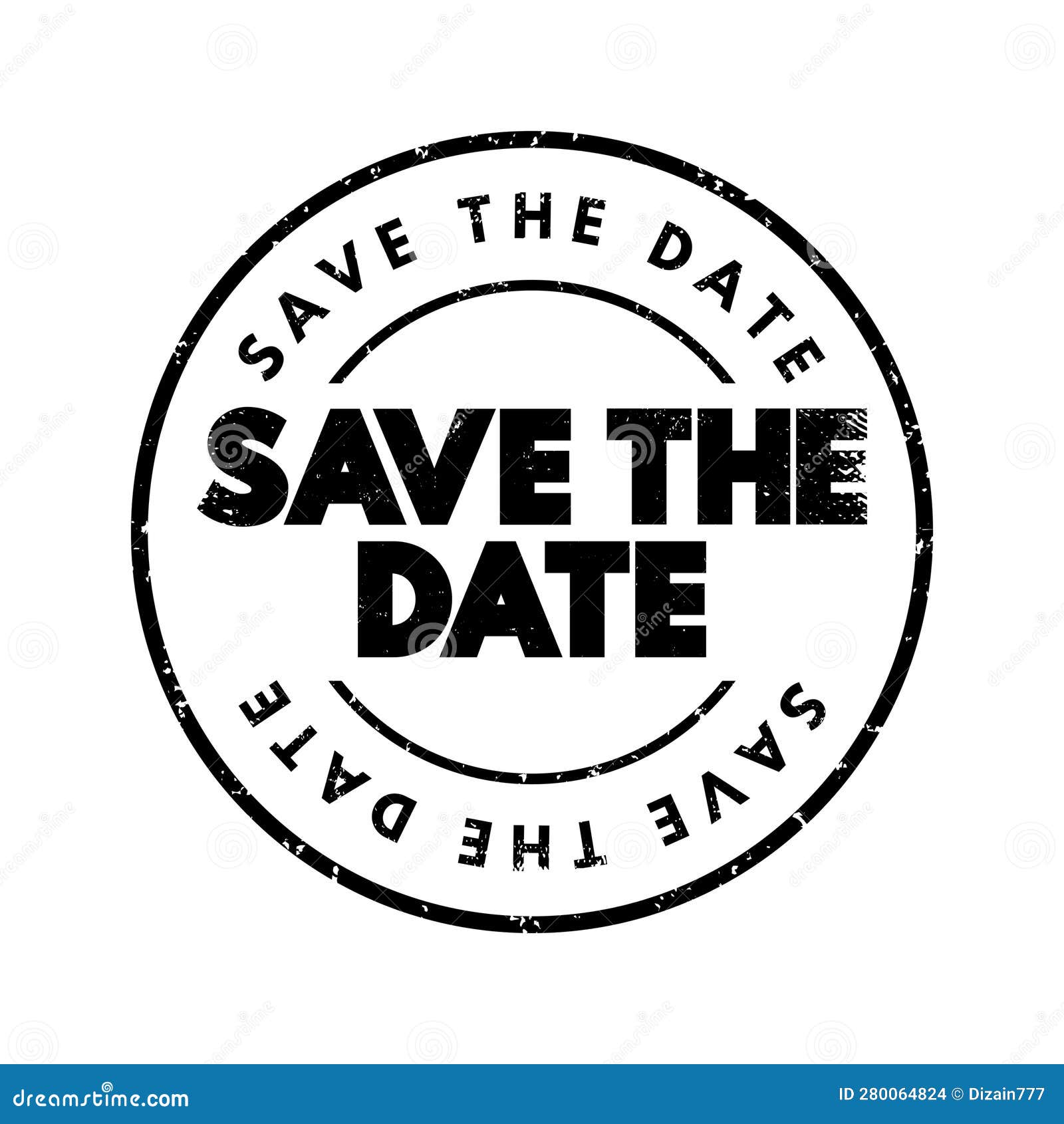 Save the Date Text Stamp, Concept Background Stock Illustration ...