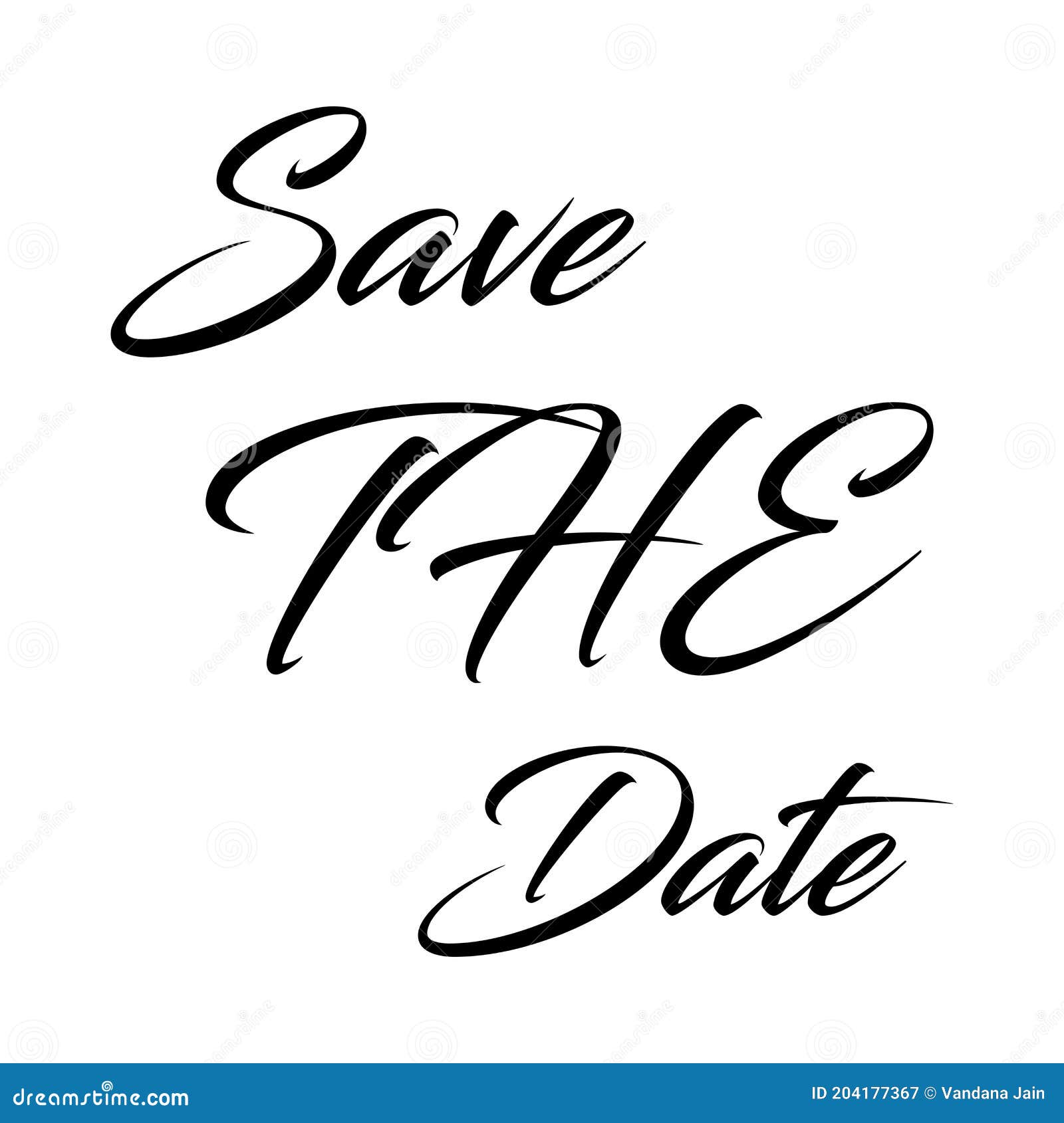 Save The Date.Vector Version Of My Own Calligraphy.Save The Date ...