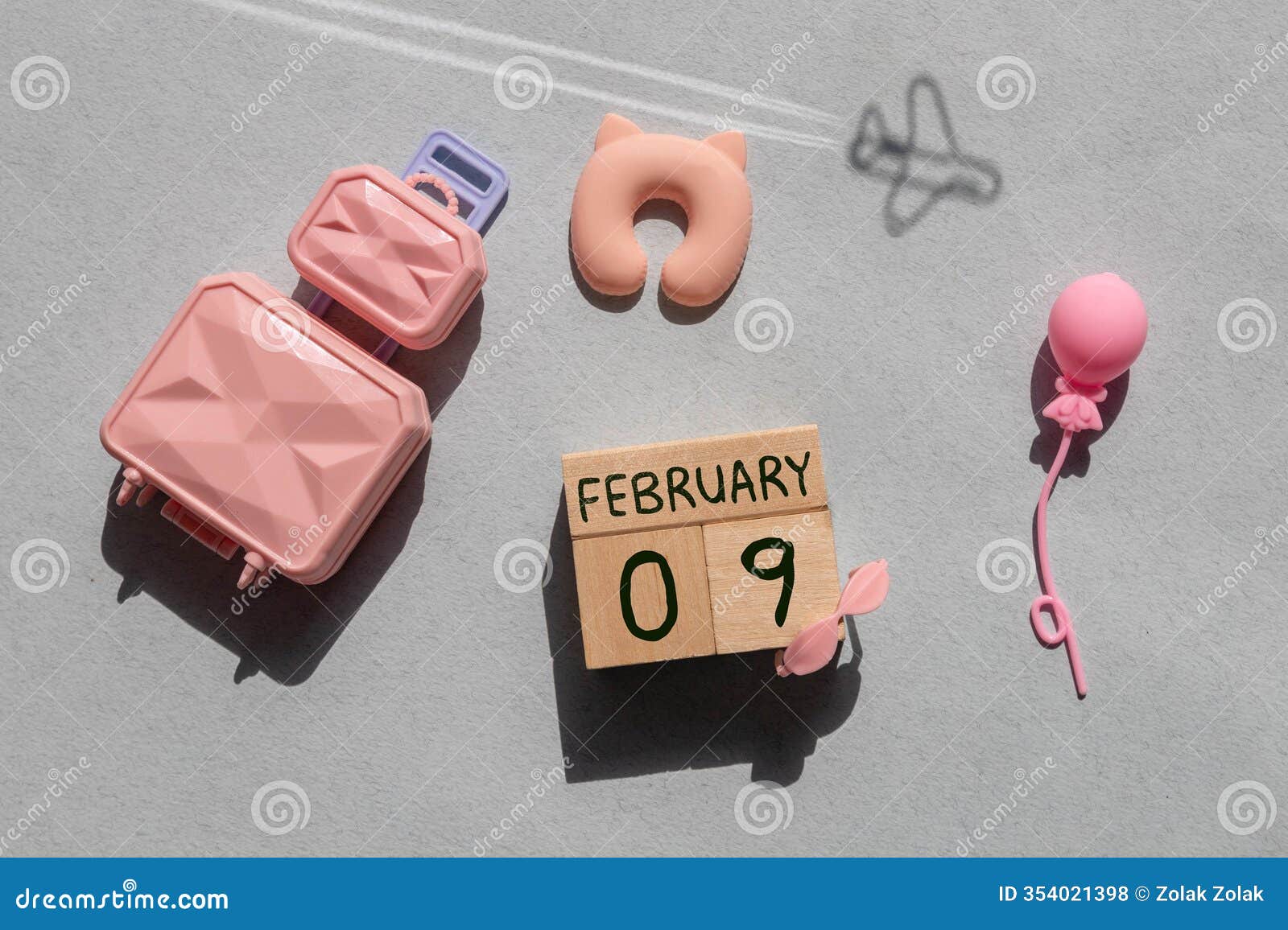 Save the Date Written on a Calendar - February 09 Stock Photo - Image ...