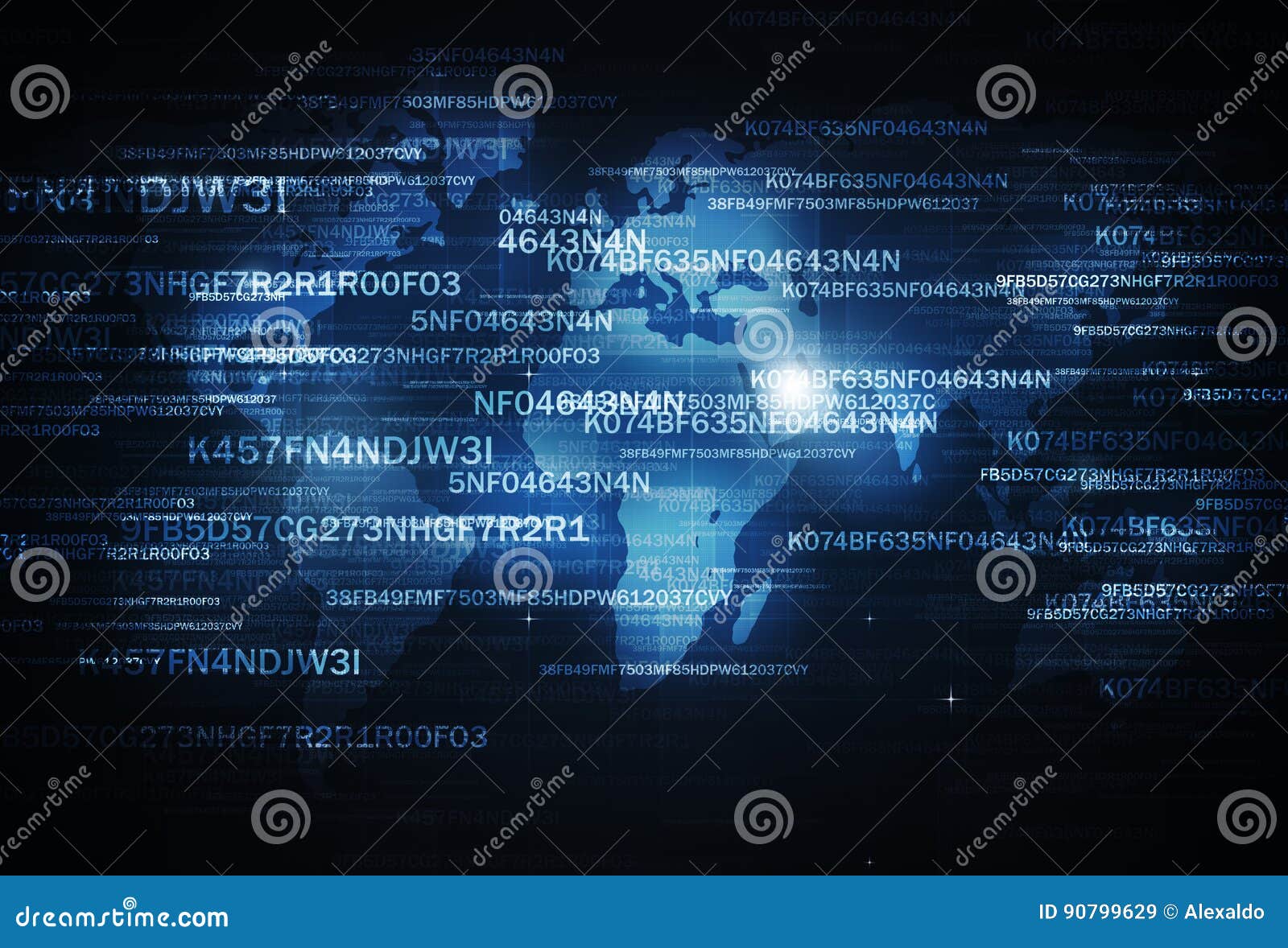 Save Digital Coding stock illustration. Illustration of blue - 90799629