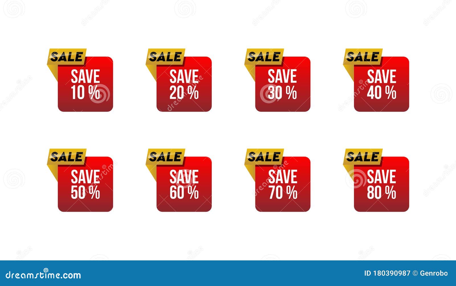 Save Discount Badge Vector Illustration Stock Vector - Illustration of ...