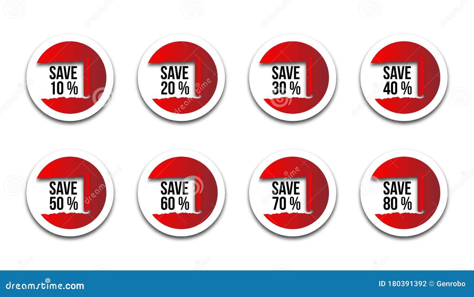 Save Discount Badge Vector Illustration Stock Vector - Illustration of ...