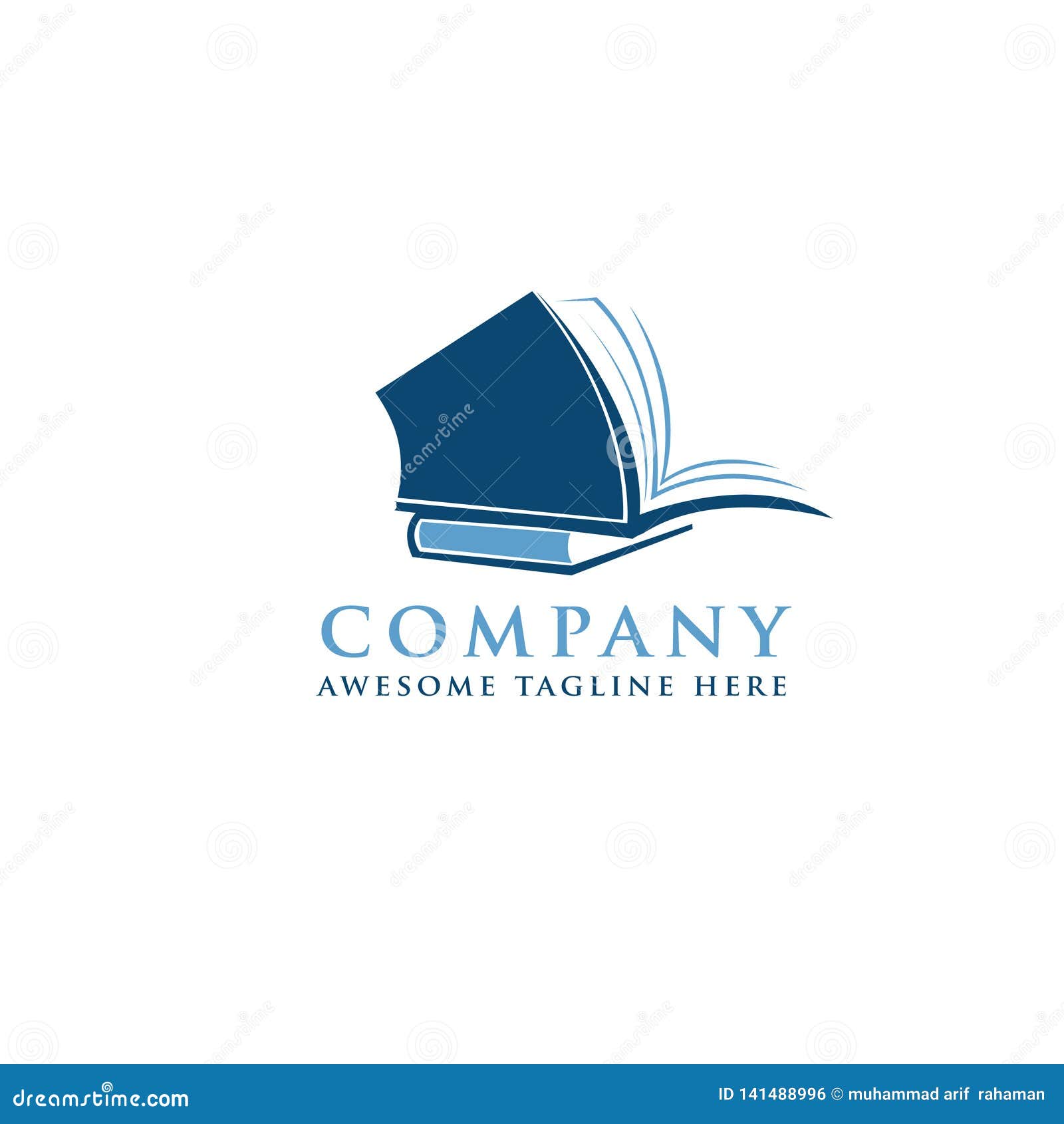 Save Download Preview Creative Stack Books Logo Vector Editorial Photo ...