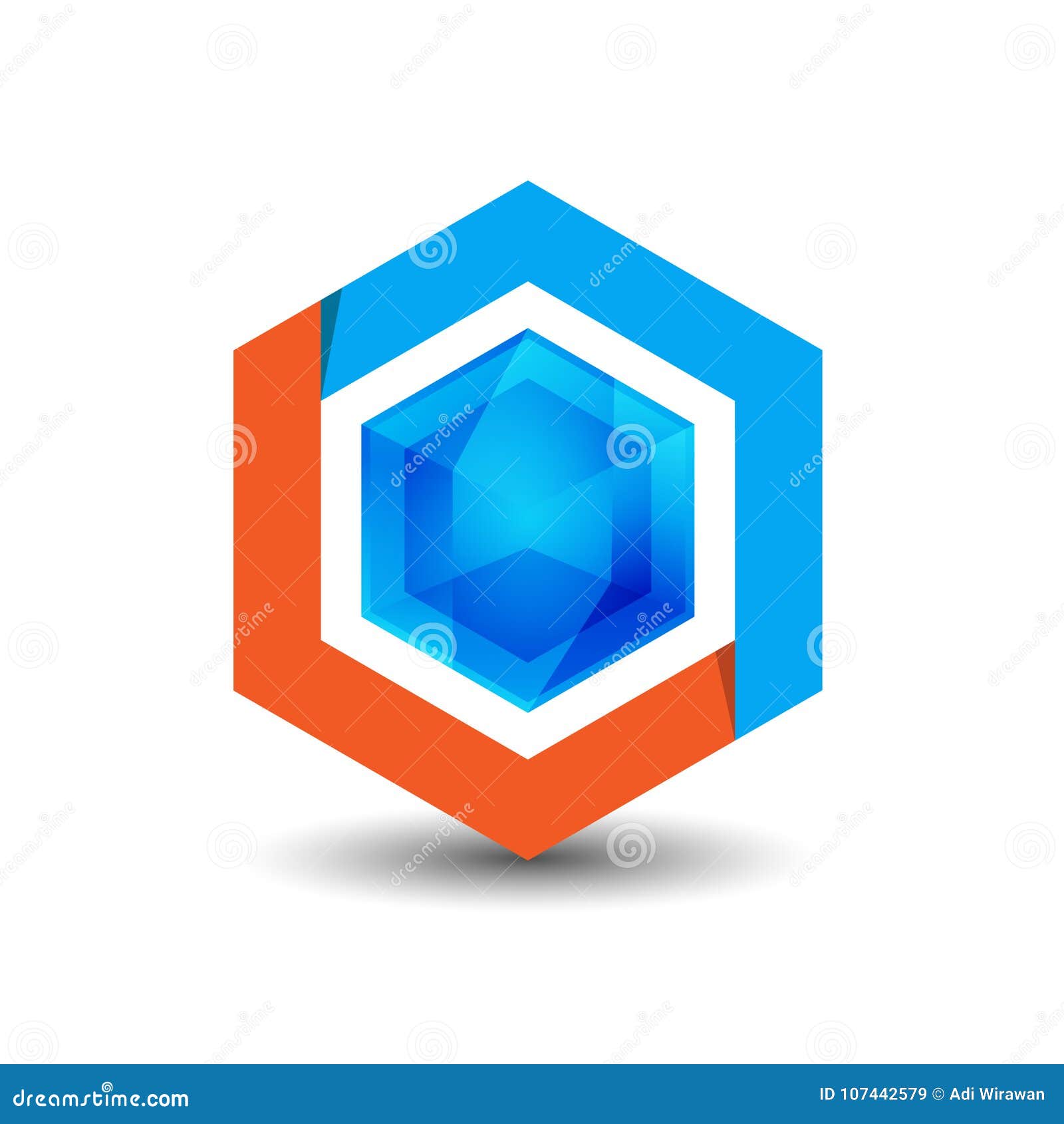 Save Download Preview Hexagon - Vector Logo Concept Illustration ...