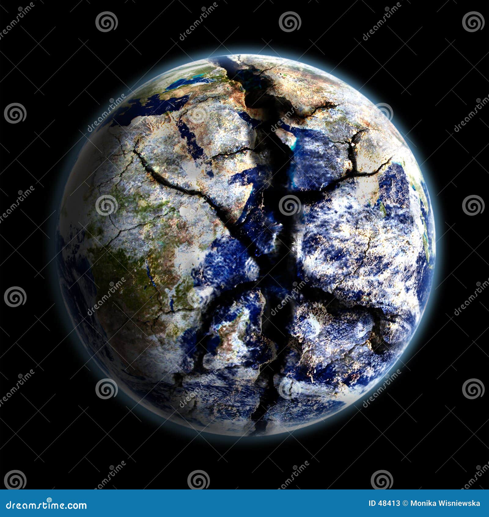 Cracked Globe