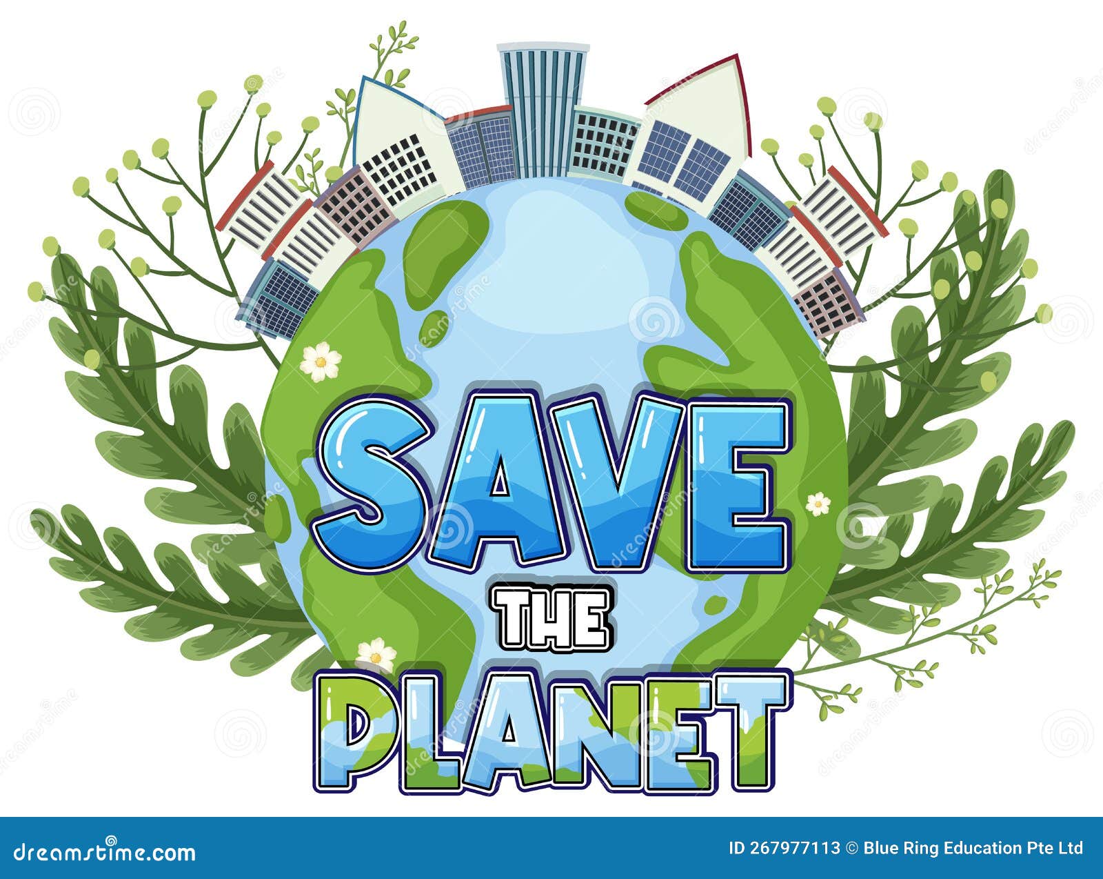 Save the Earth Banner Design Stock Vector - Illustration of globe ...