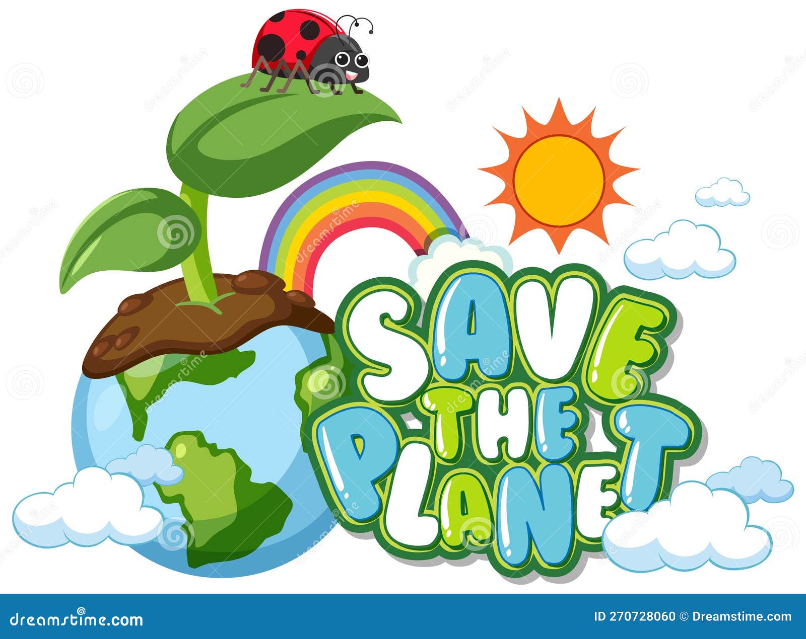 Save the Earth Banner Design Stock Vector - Illustration of word, sign ...