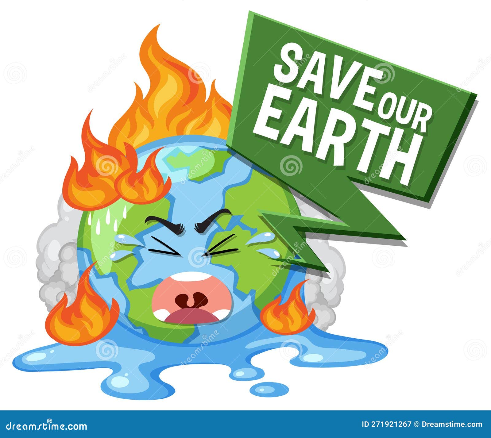 Save the Earth Banner Design Stock Vector - Illustration of signs ...