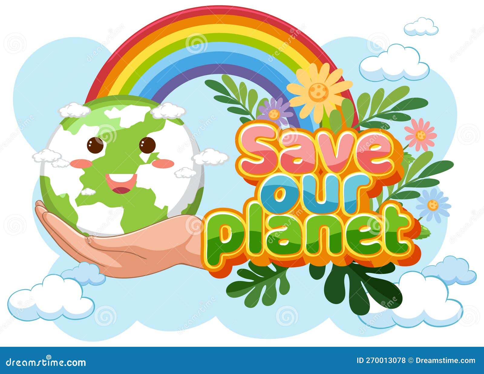 Save the Earth Campaign Banner Stock Vector - Illustration of world ...