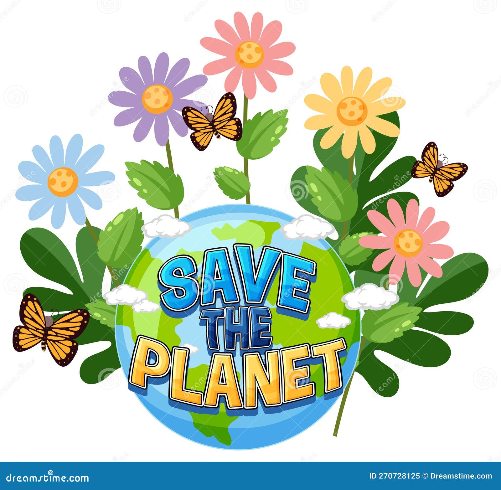 Save the Earth Campaign Banner Stock Vector - Illustration of polluting ...