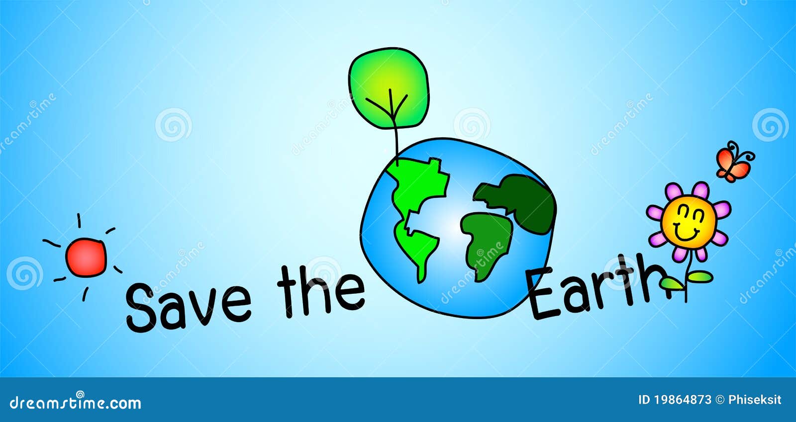 Save the earth concept stock illustration. Illustration of flower ...