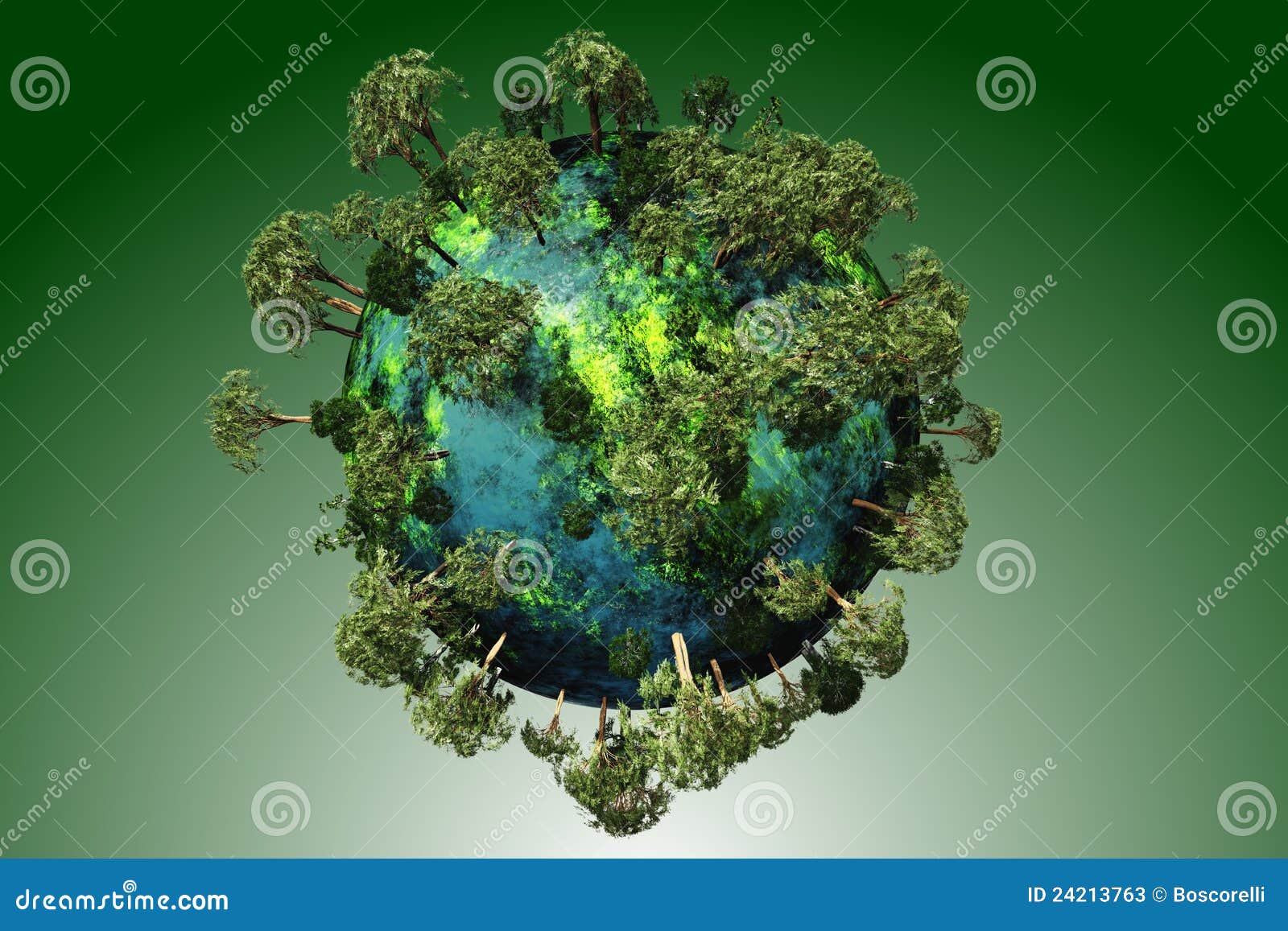 Save the Earth Concept 3D Render 02 Stock Illustration - Illustration ...
