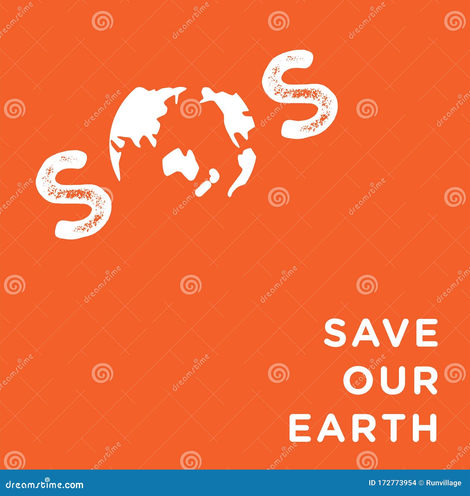 Save Earth Concept Illustration Stock Vector - Illustration of ...