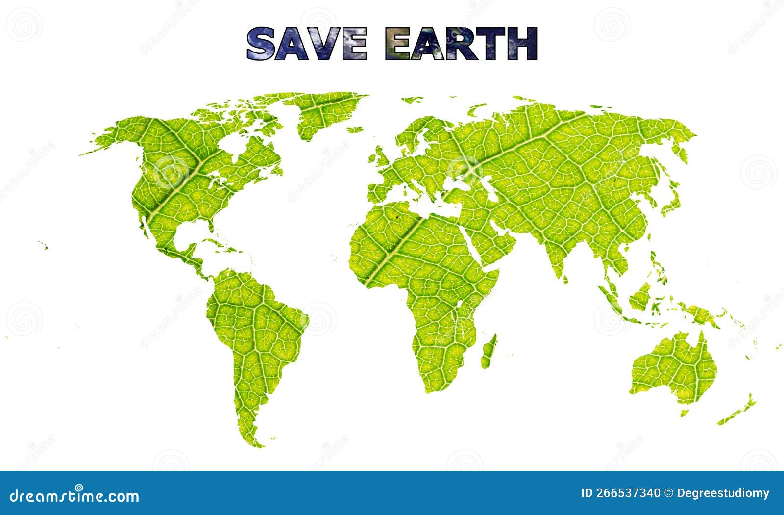 Save Earth Concept with World Map in Green Color. Global Warming ...