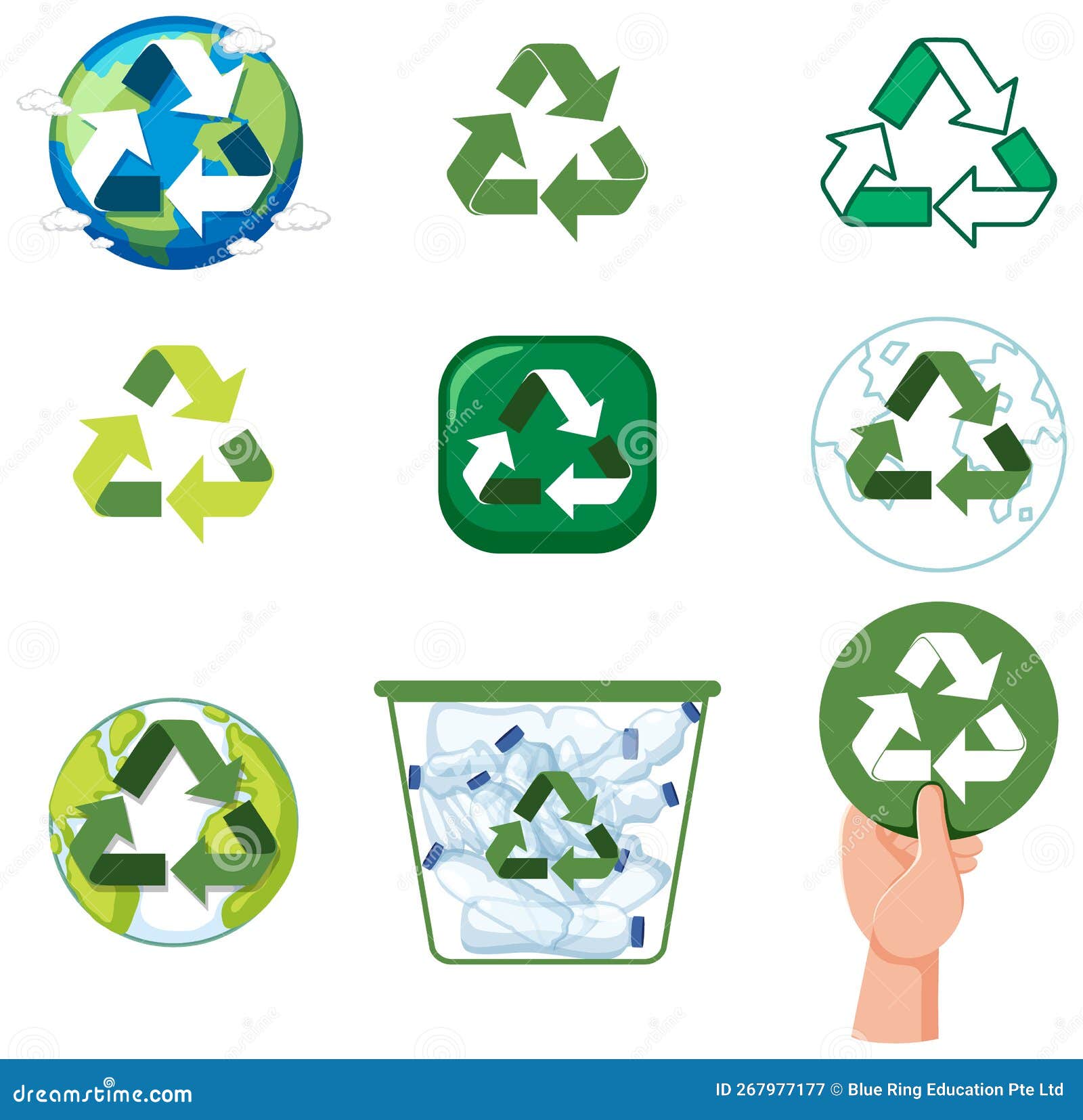 Save the Earth Elements Set Stock Vector - Illustration of design, earth: 267977177