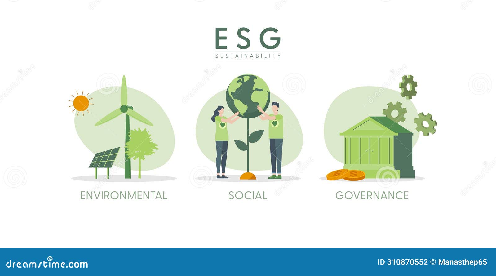 Save the Earth. ESG Concept. Sustainable Ecology and Environment ...