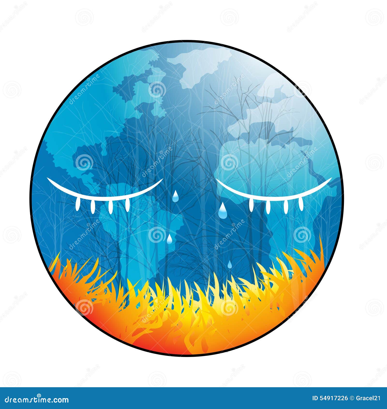 Save the earth stock vector. Illustration of leaves, drawing - 54917226