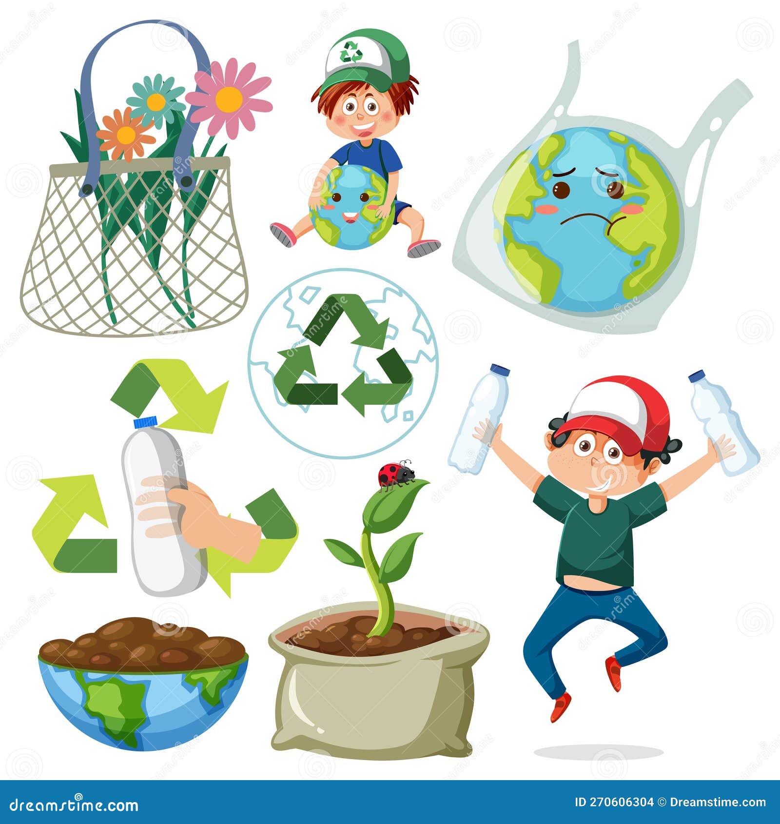 Save the Earth Graphics and Icons Collection Stock Vector ...