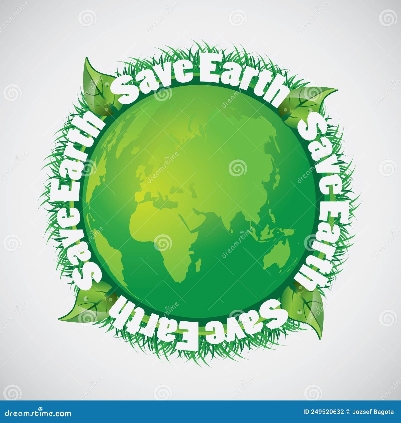 Save the Earth - Green Eco Earth Globe Background Stock Vector ...