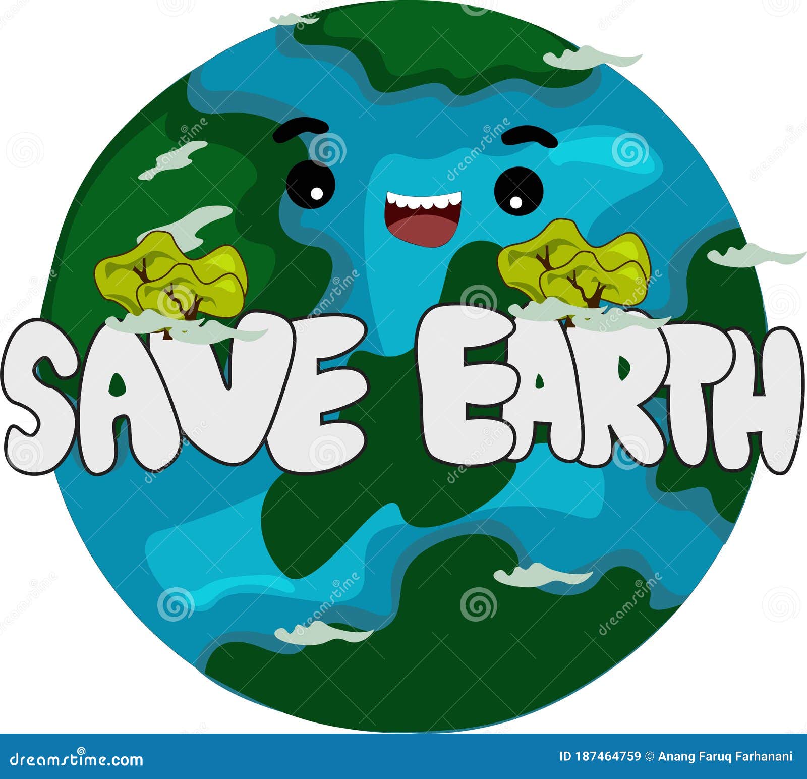 Save Earth Icon Vector Illustration Stock Vector - Illustration of ...