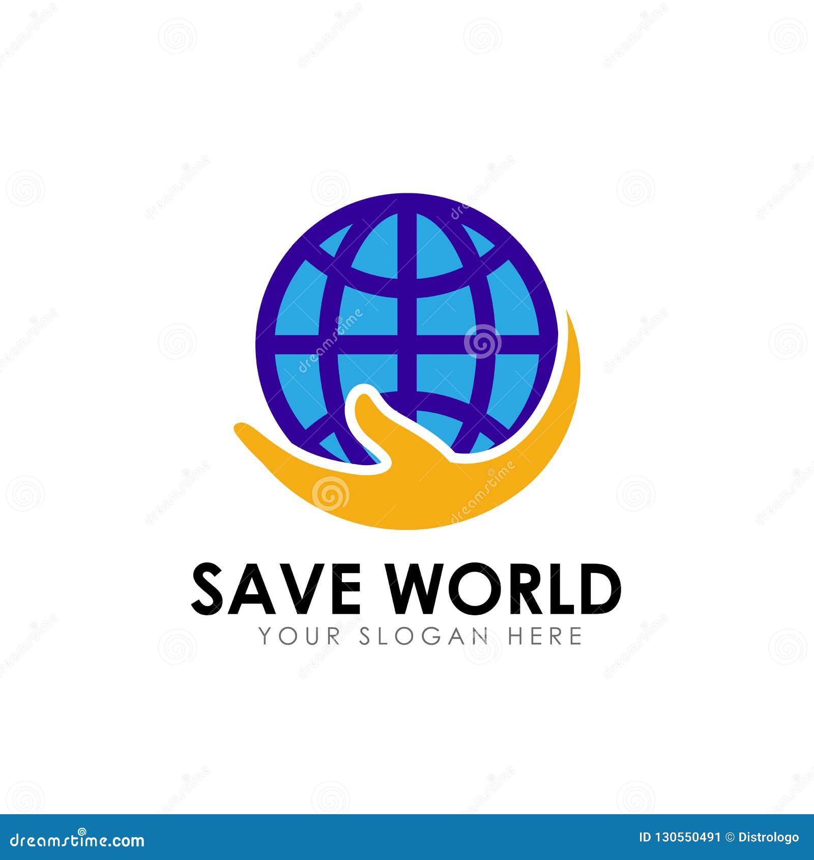 Save Earth Logo Design Template. Save Globe Logo Vector Stock Vector ...