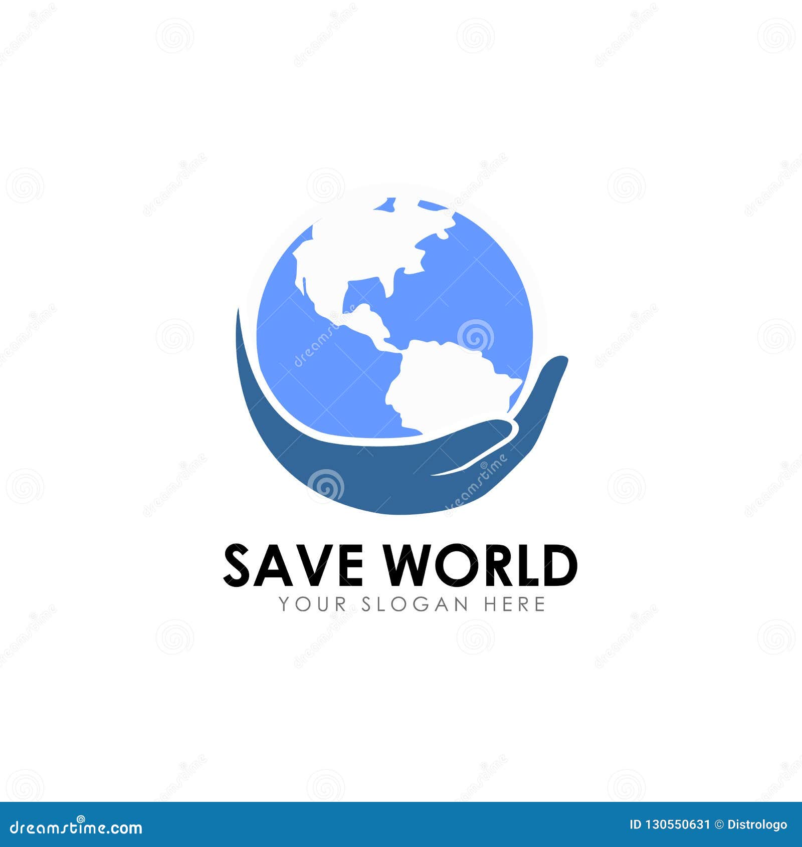 Save Earth Logo Design Template. Save Globe Logo Vector Stock Vector ...