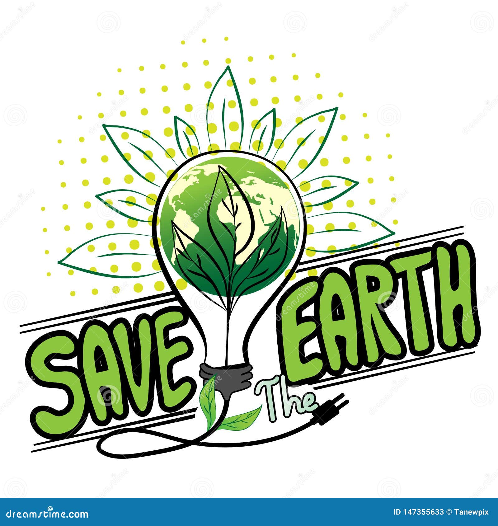 Save the Earth Logo Design Vector Stock Vector - Illustration of leaf ...
