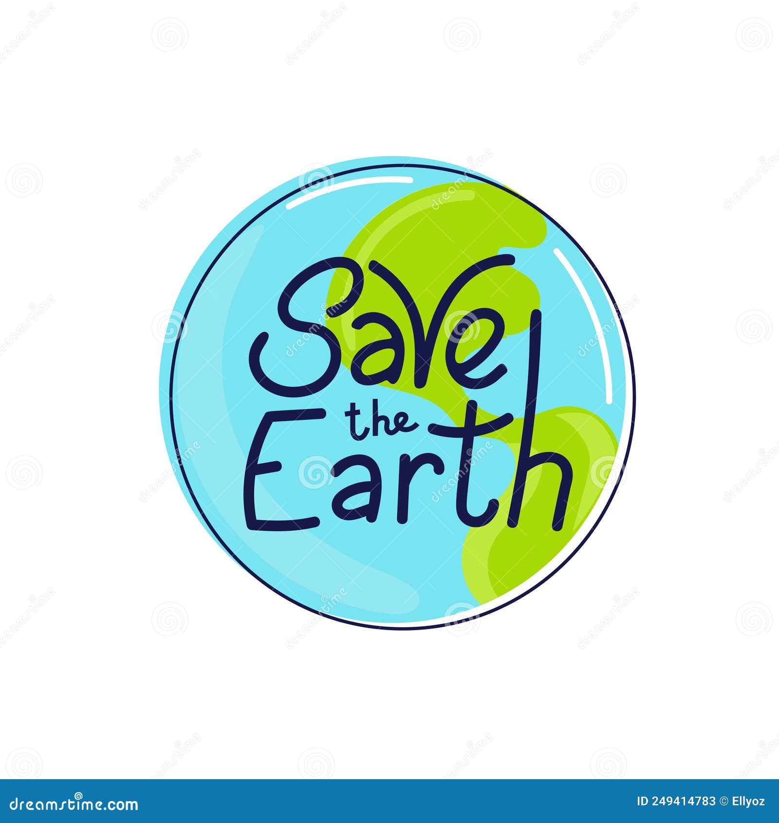 Save the Earth stock vector. Illustration of nature - 249414783