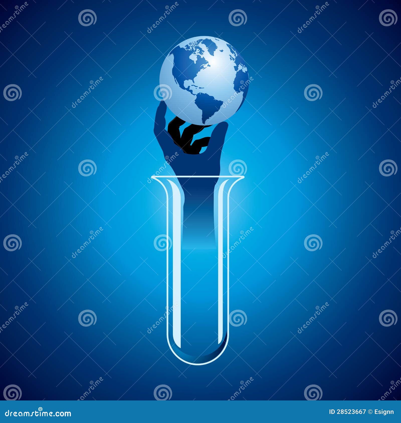 Save earth with science stock vector. Illustration of biology - 28523667