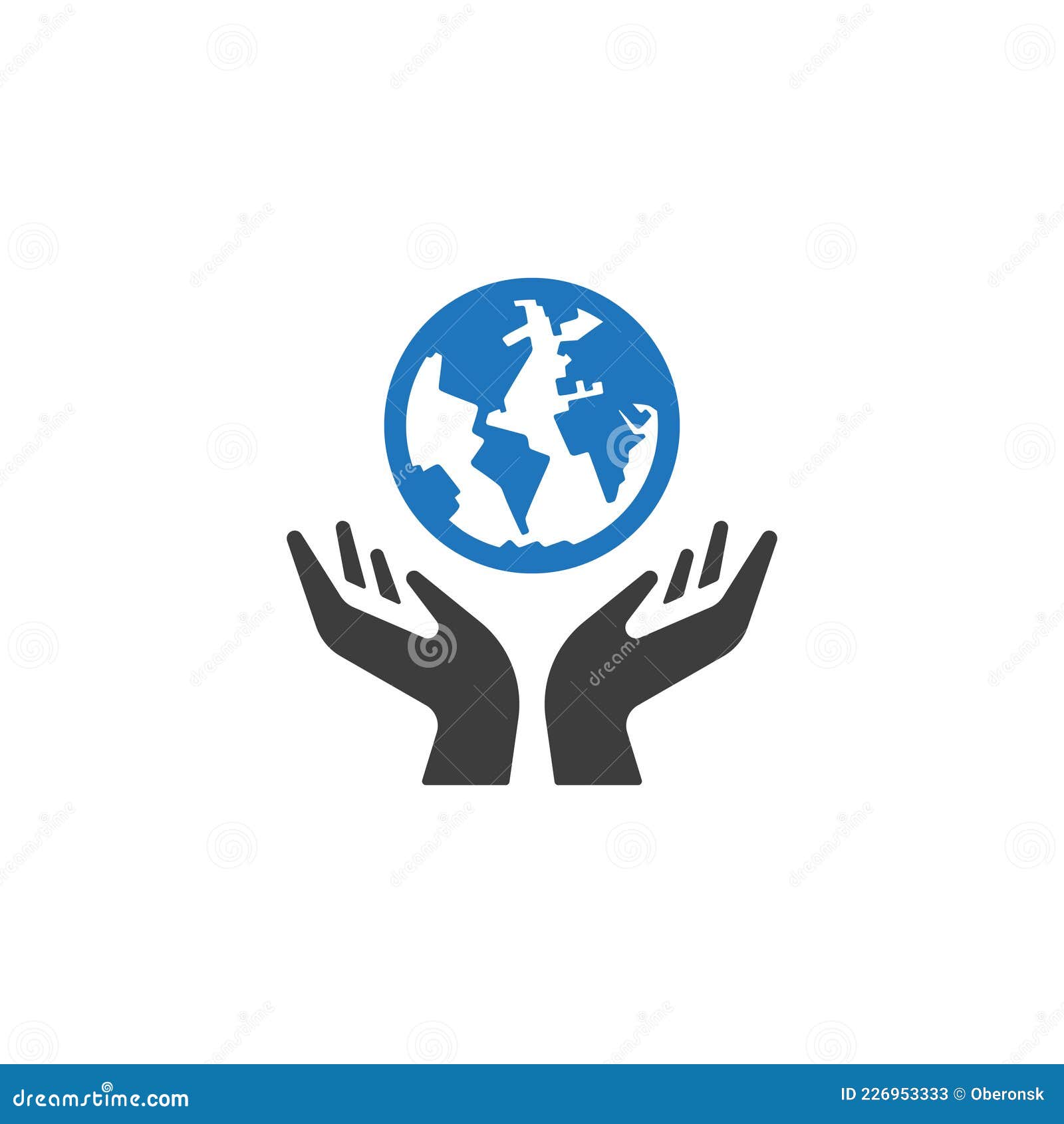 Save the earth symbol. stock vector. Illustration of environment ...