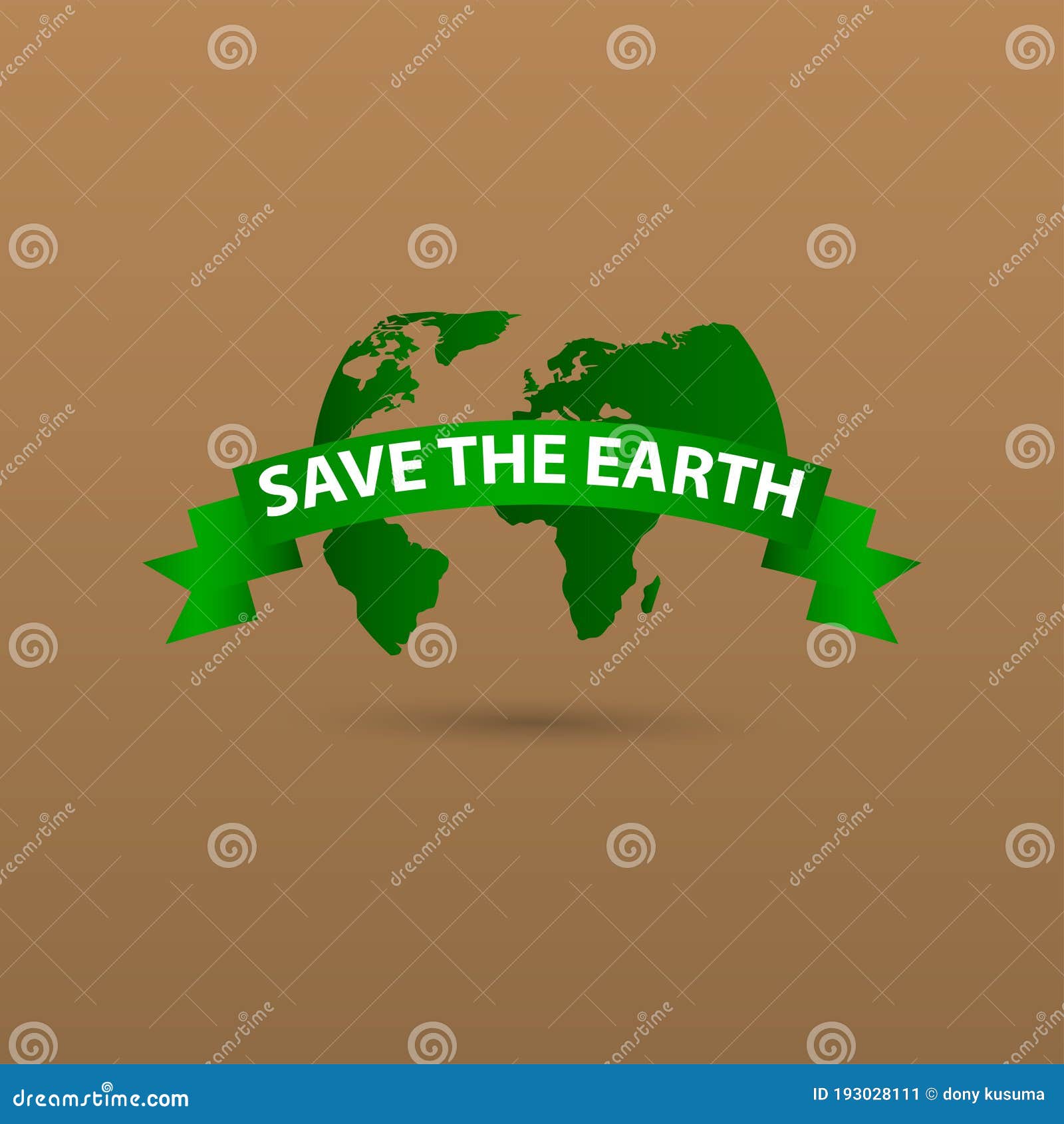 Save the Earth Vector Design for Banner Print and Greeting Background ...