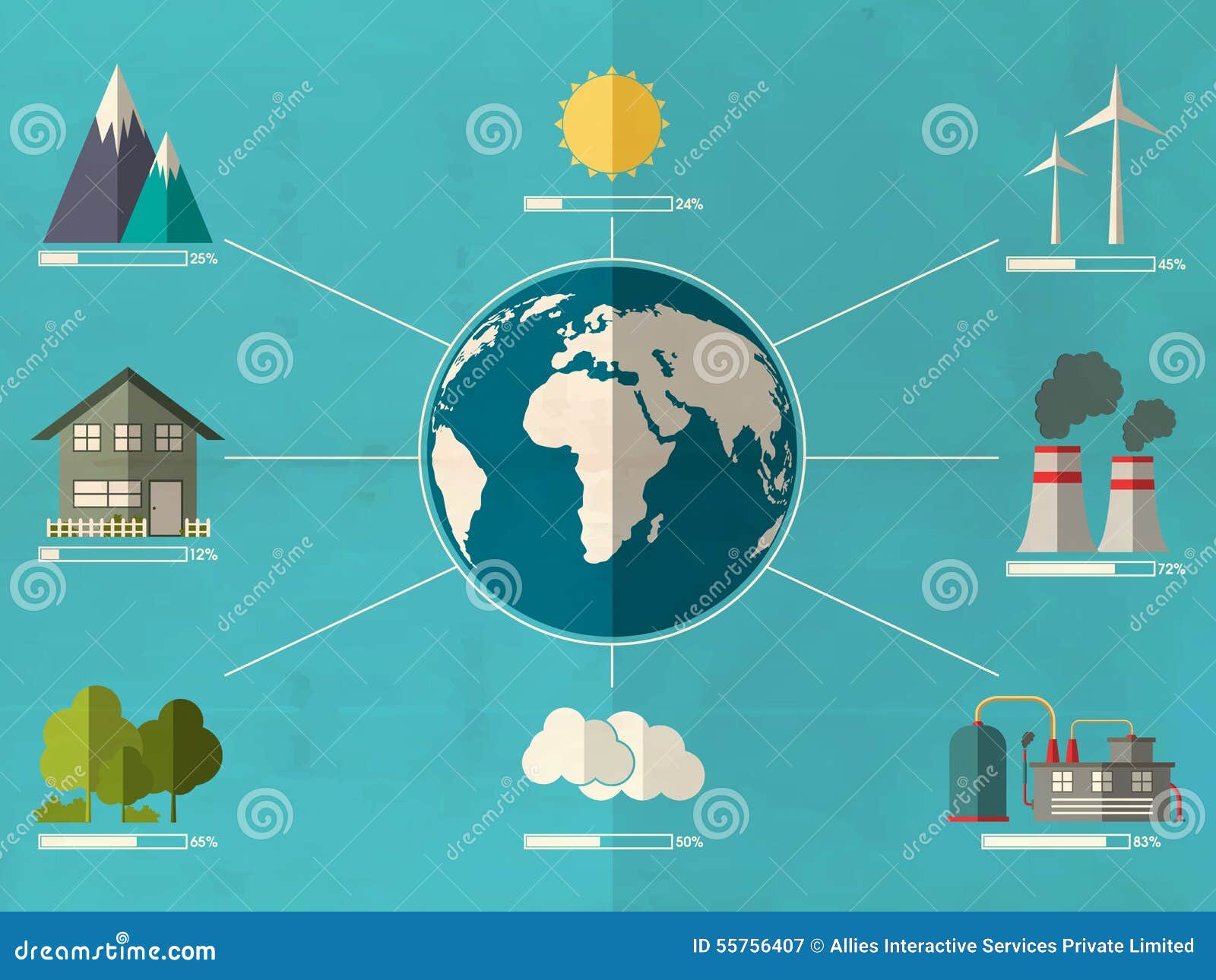 Save Ecology Infographic Layout. Stock Illustration - Illustration of ...