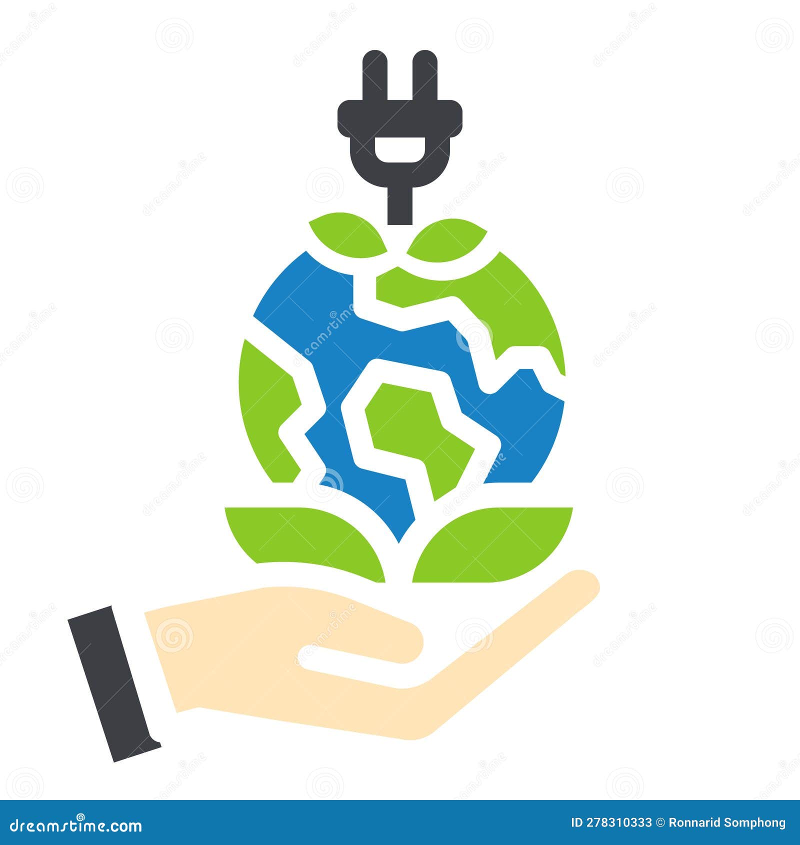 Save Energy Icon Vector Sign Symbol Graphic Illustration Stock Vector ...