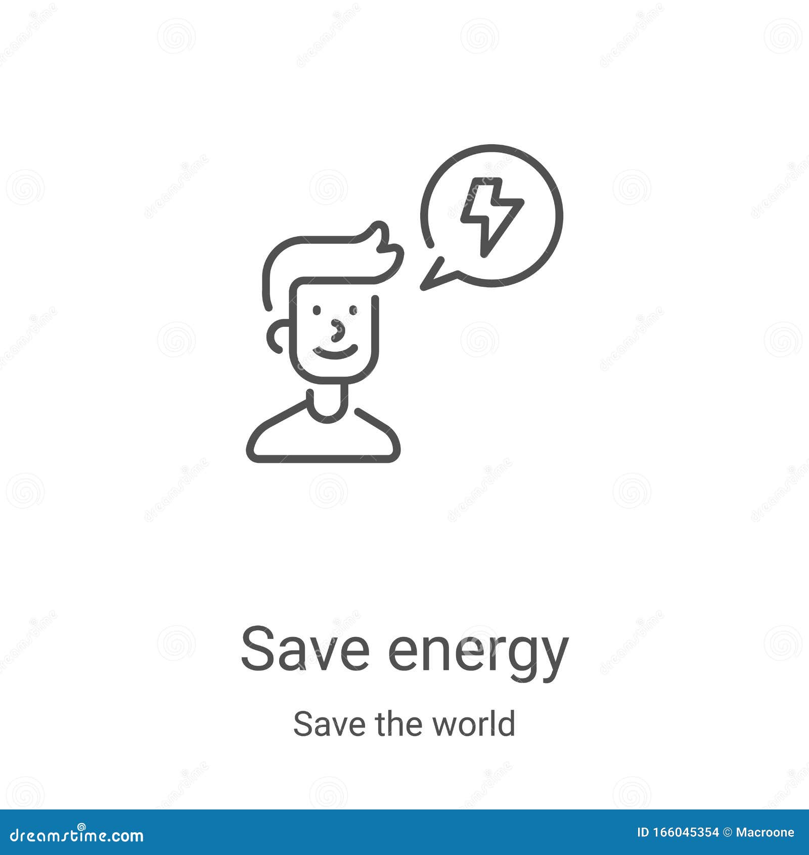 Save Energy Icon Vector from Save the World Collection. Thin Line Save ...