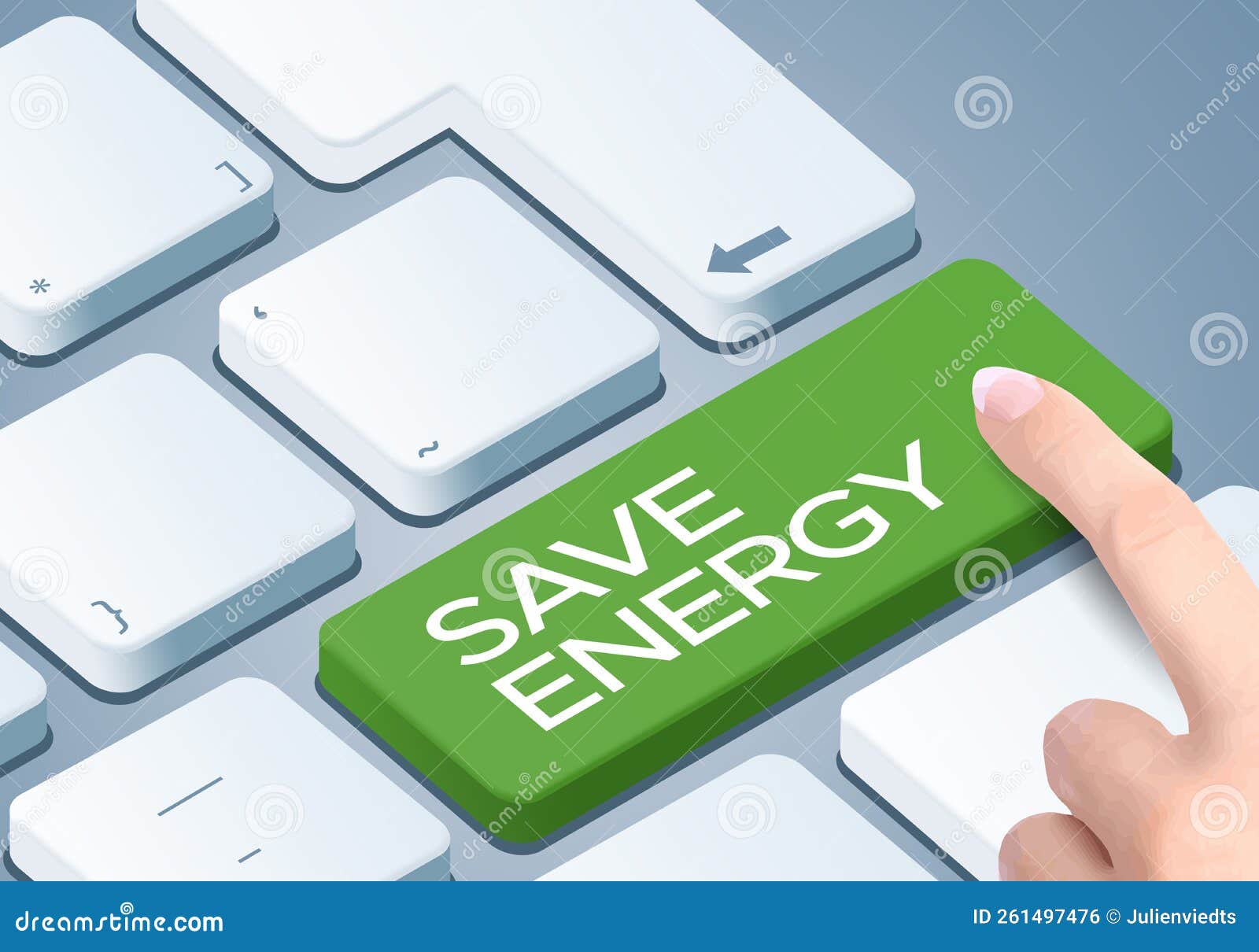 Save Energy Key - Keyboard with 3D Concept Illustration Stock ...