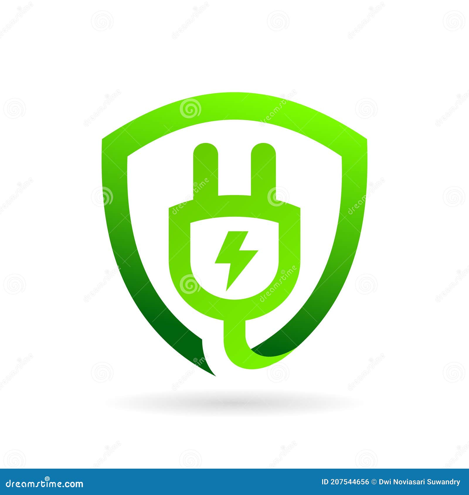 Save Energy Logo with Shield Concept Stock Vector - Illustration of ...
