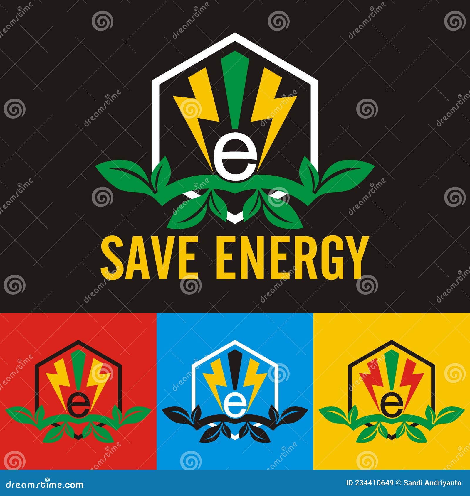 Save Energy Logo Vector Illustration Stock Vector - Illustration of ...