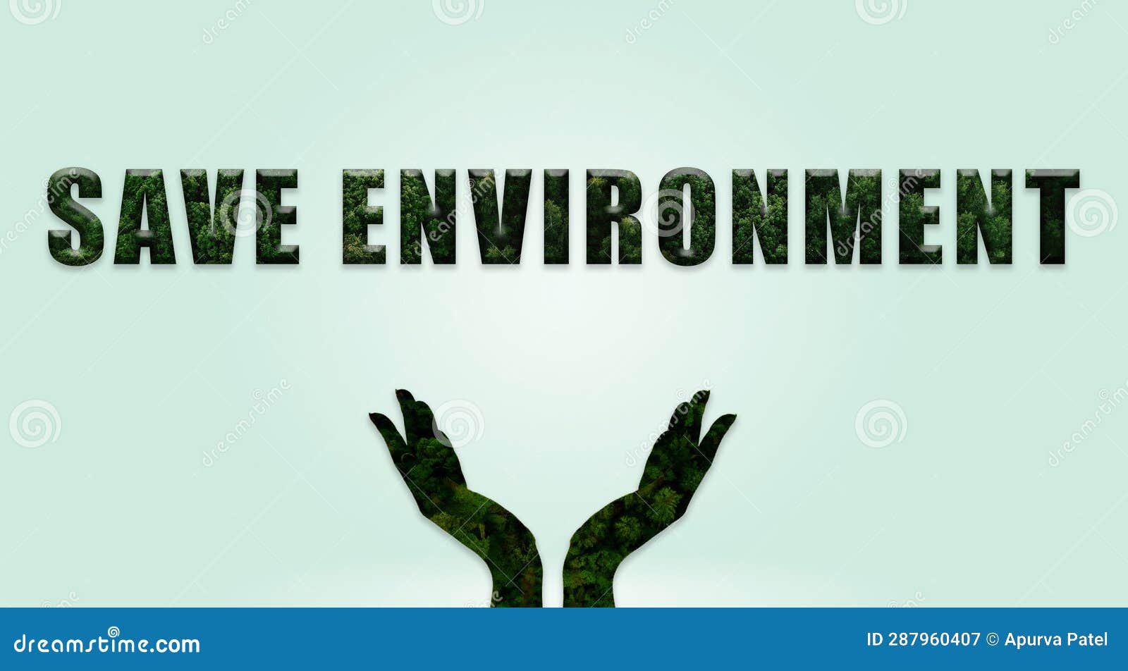 Save Environment Poster, Banner, Background with Lettering Save ...