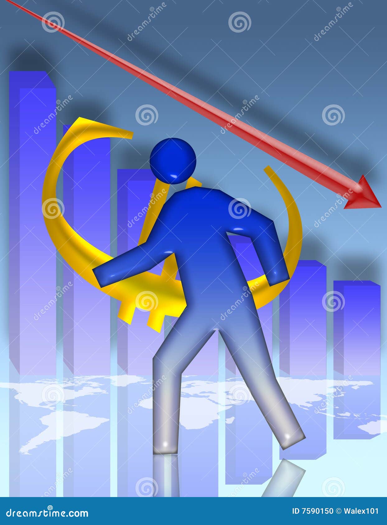 Save the euro stock illustration. Illustration of business - 7590150