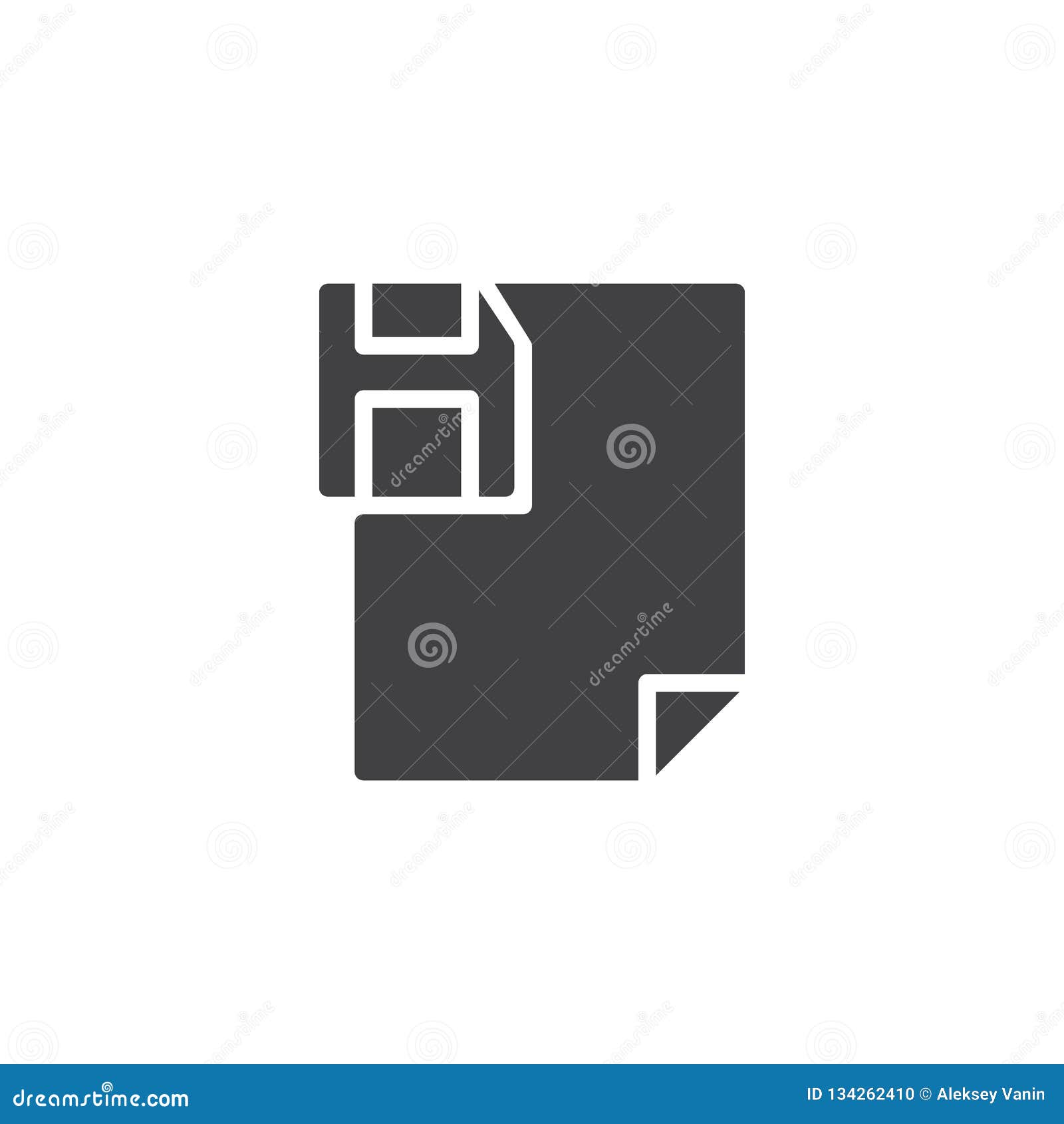 Save File Document Vector Icon Stock Vector - Illustration of computer ...