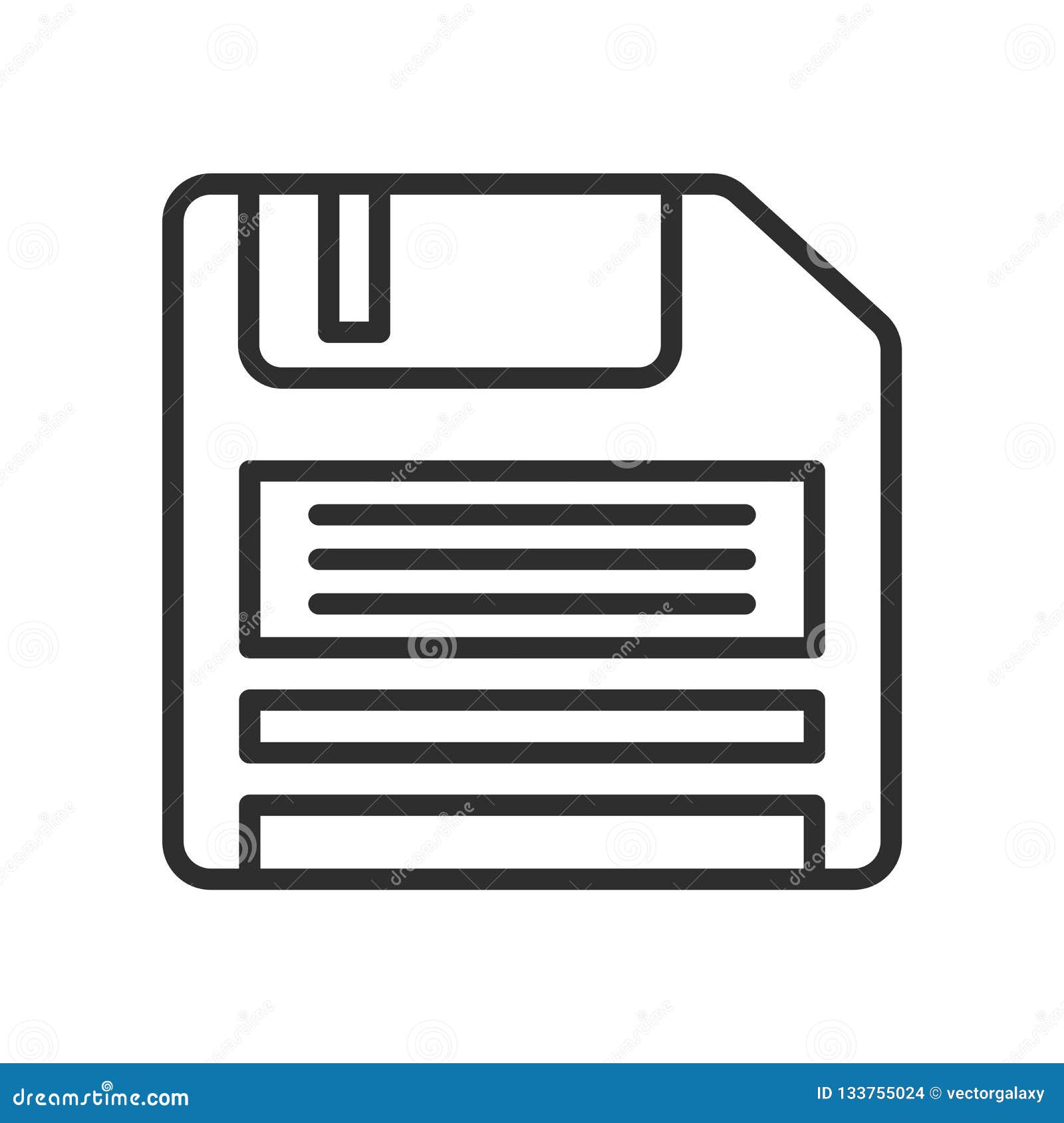 Save File Icon Vector Sign and Symbol Isolated on White Background ...