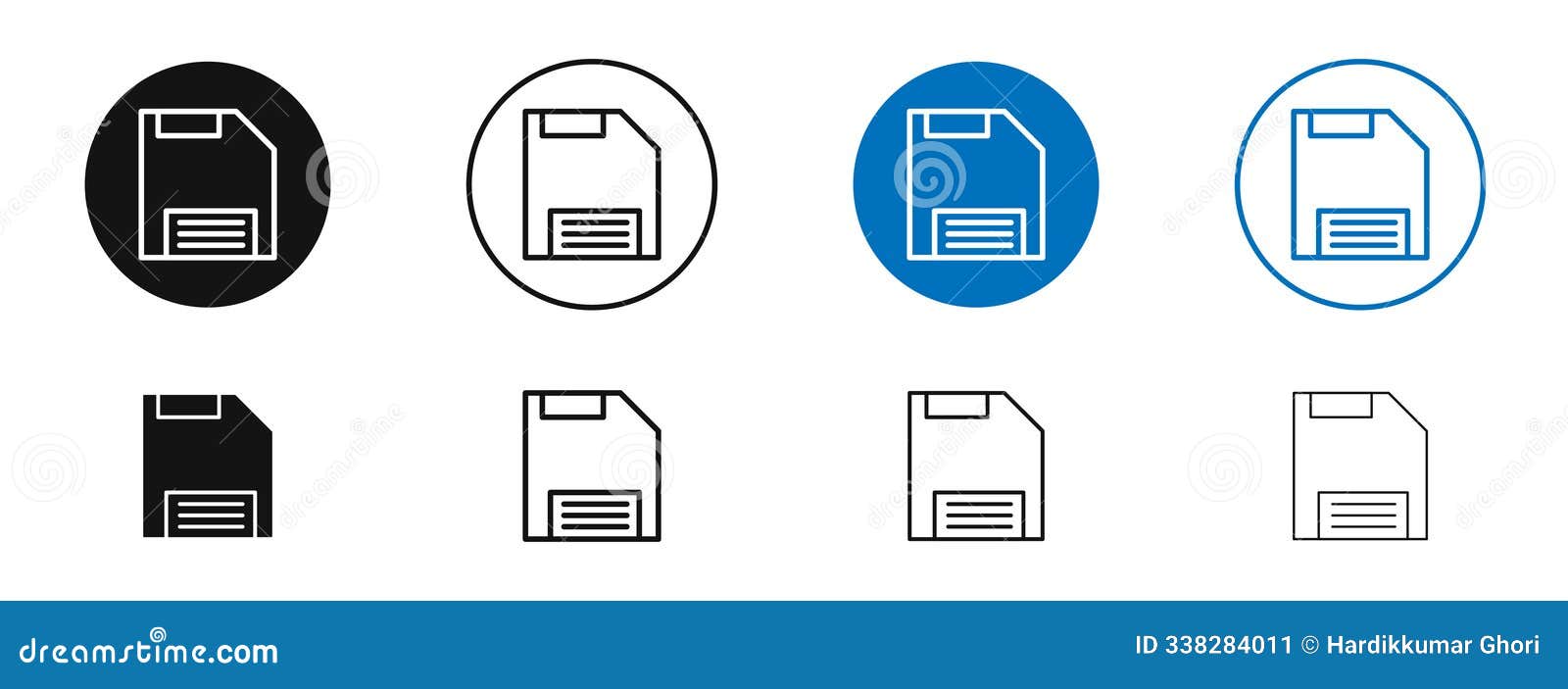 Save File In Folder Icon Doodle Illustration | CartoonDealer.com #337002308