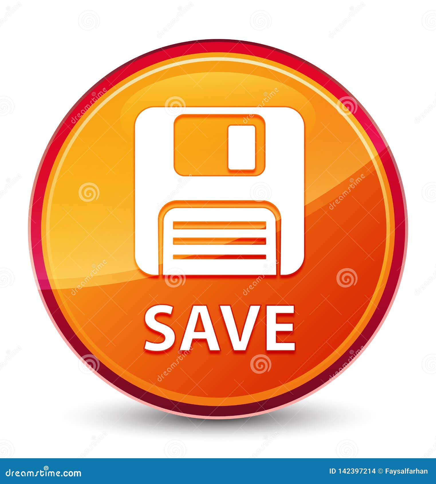 Save (floppy Disk Icon) Special Glassy Orange Round Button Stock Vector ... Save (floppy Disk Icon) Special Glassy Orange Round Button Stock Vector ...