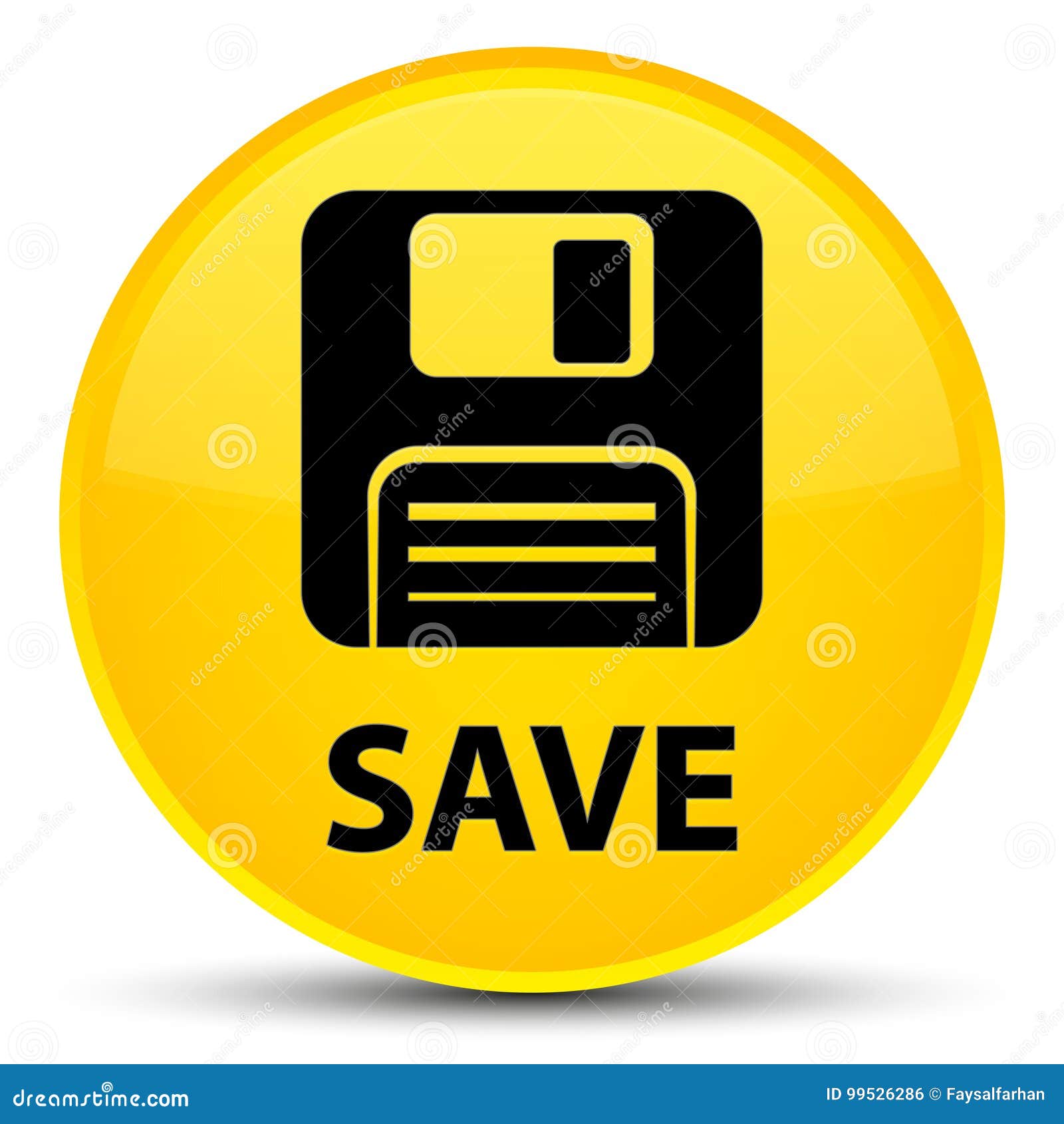 Save (floppy Disk Icon) Special Yellow Round Button Stock Illustration ... Save (floppy Disk Icon) Special Yellow Round Button Stock Illustration ...