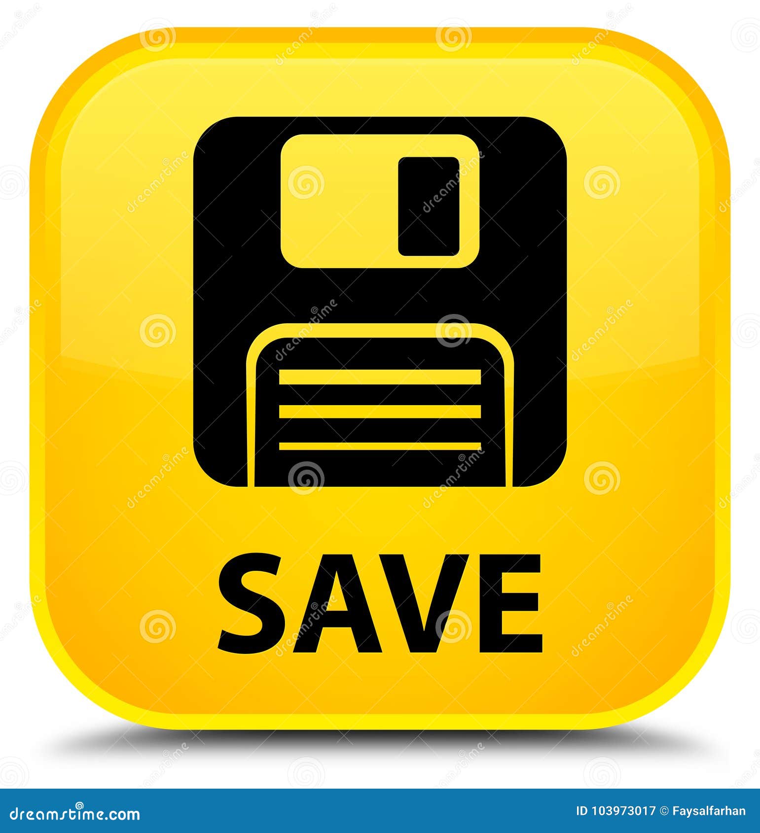 Save (floppy Disk Icon) Special Yellow Square Button Stock Illustration ... Save (floppy Disk Icon) Special Yellow Square Button Stock Illustration ...