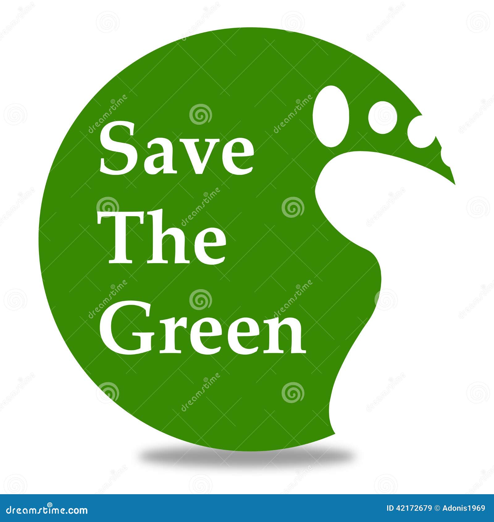 Save the Green stock illustration. Illustration of circle - 42172679