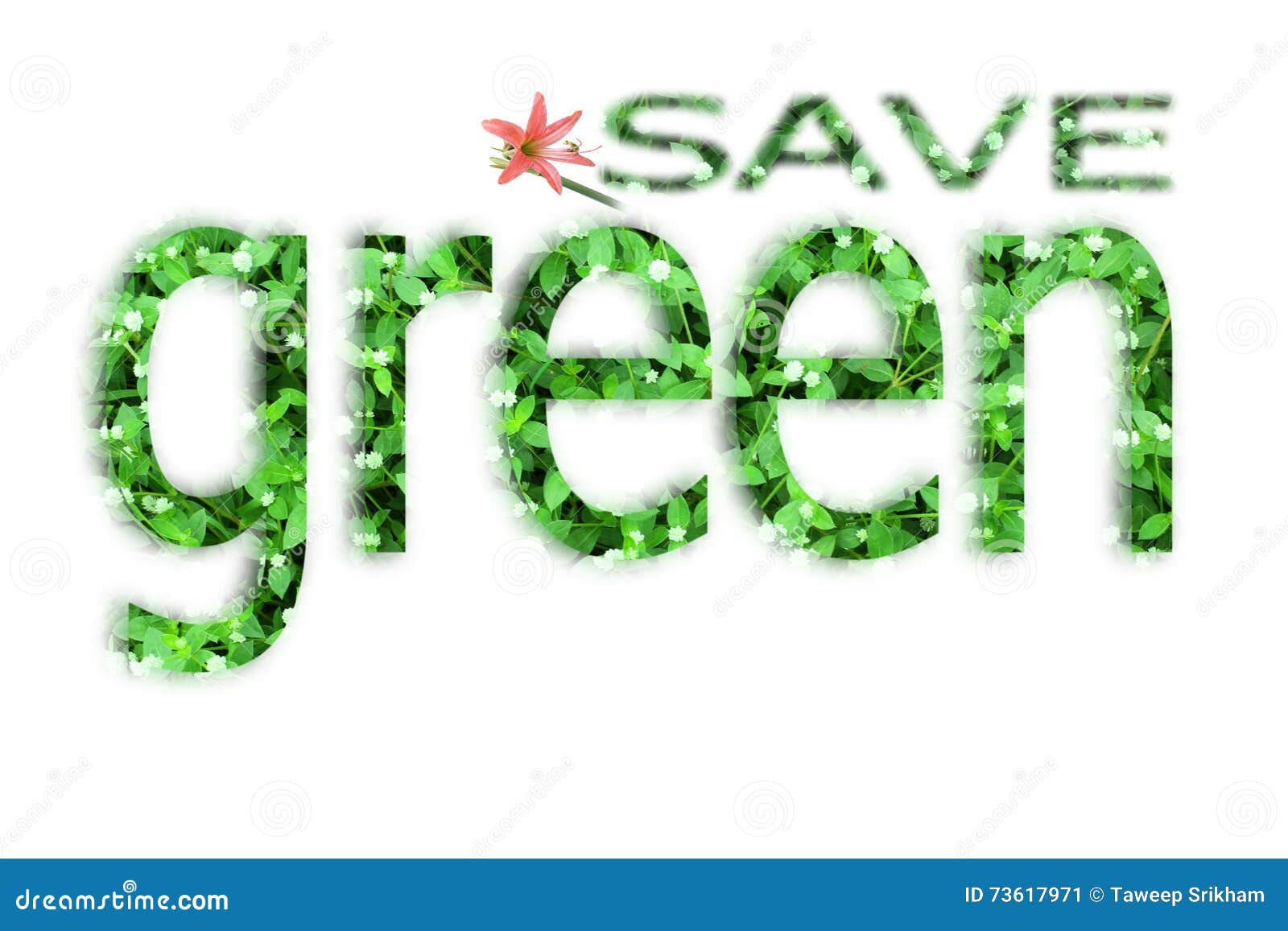 Save green for life stock image. Image of energy, glass - 73617971